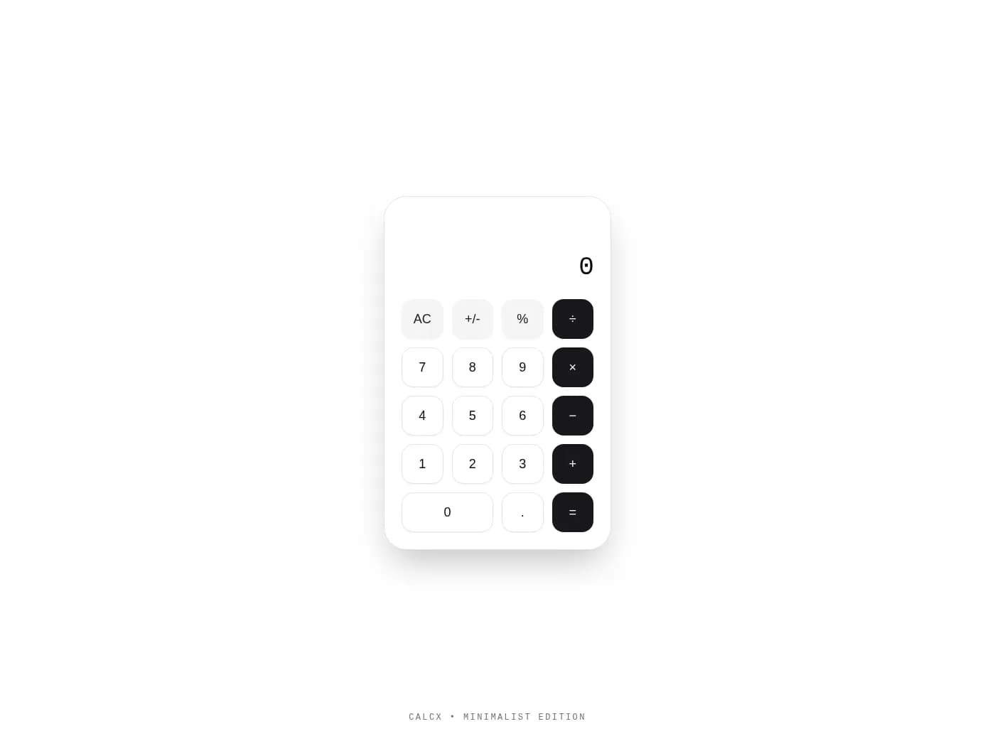 CalcX Web Calculator