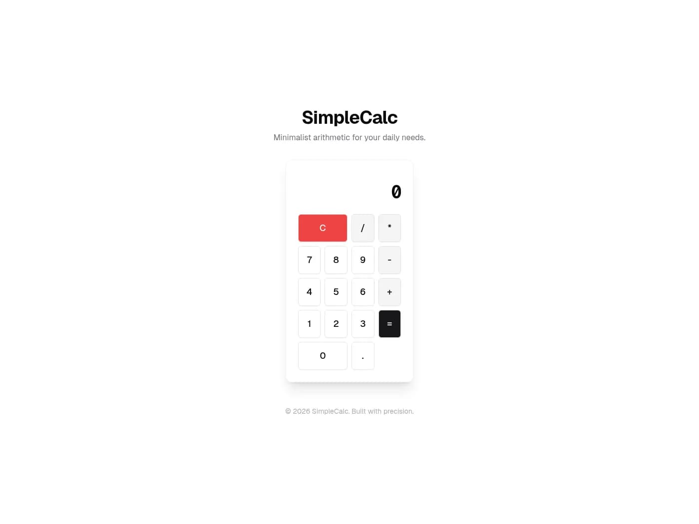 SimpleCalc