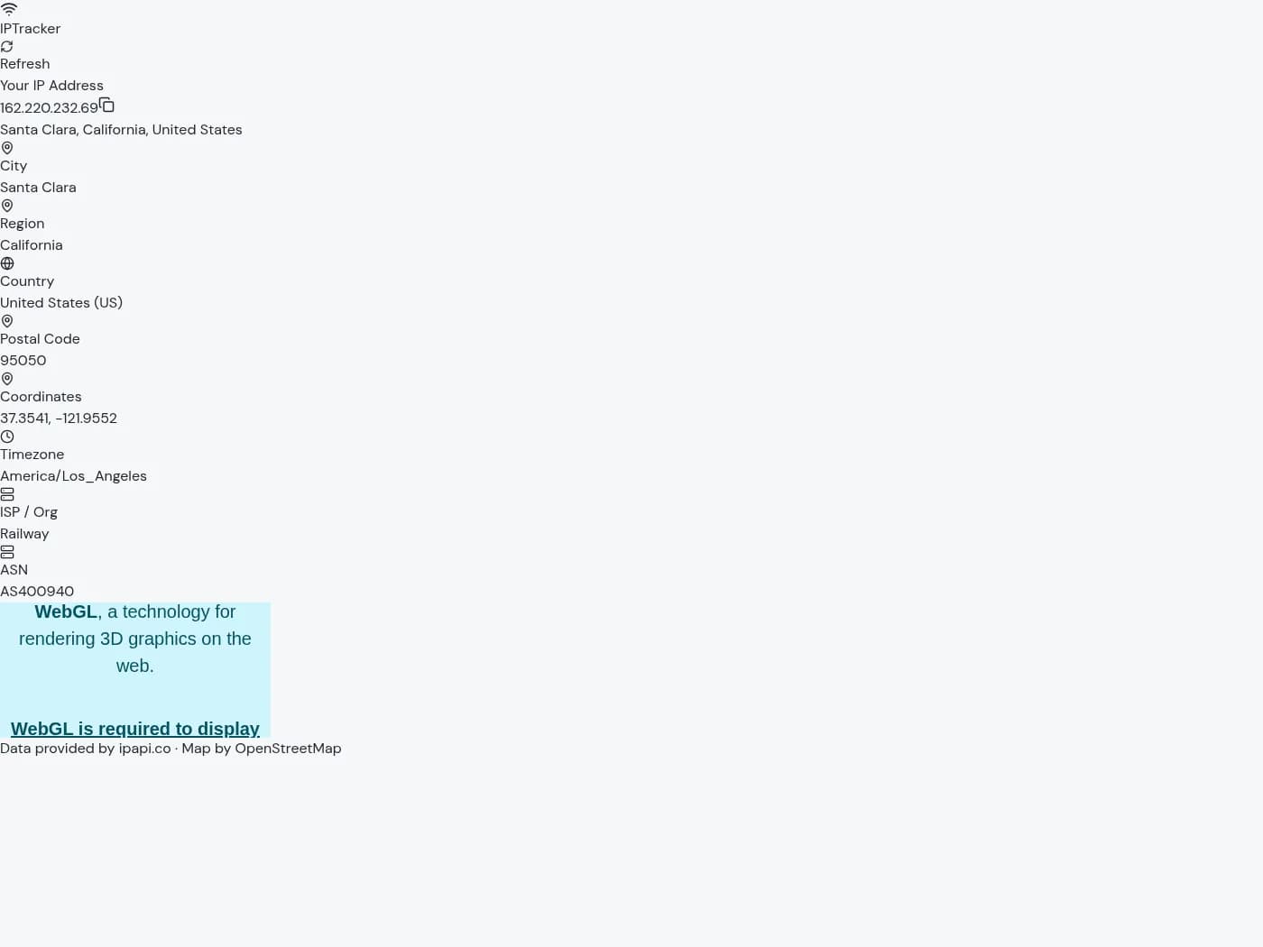IP Tracker Web App