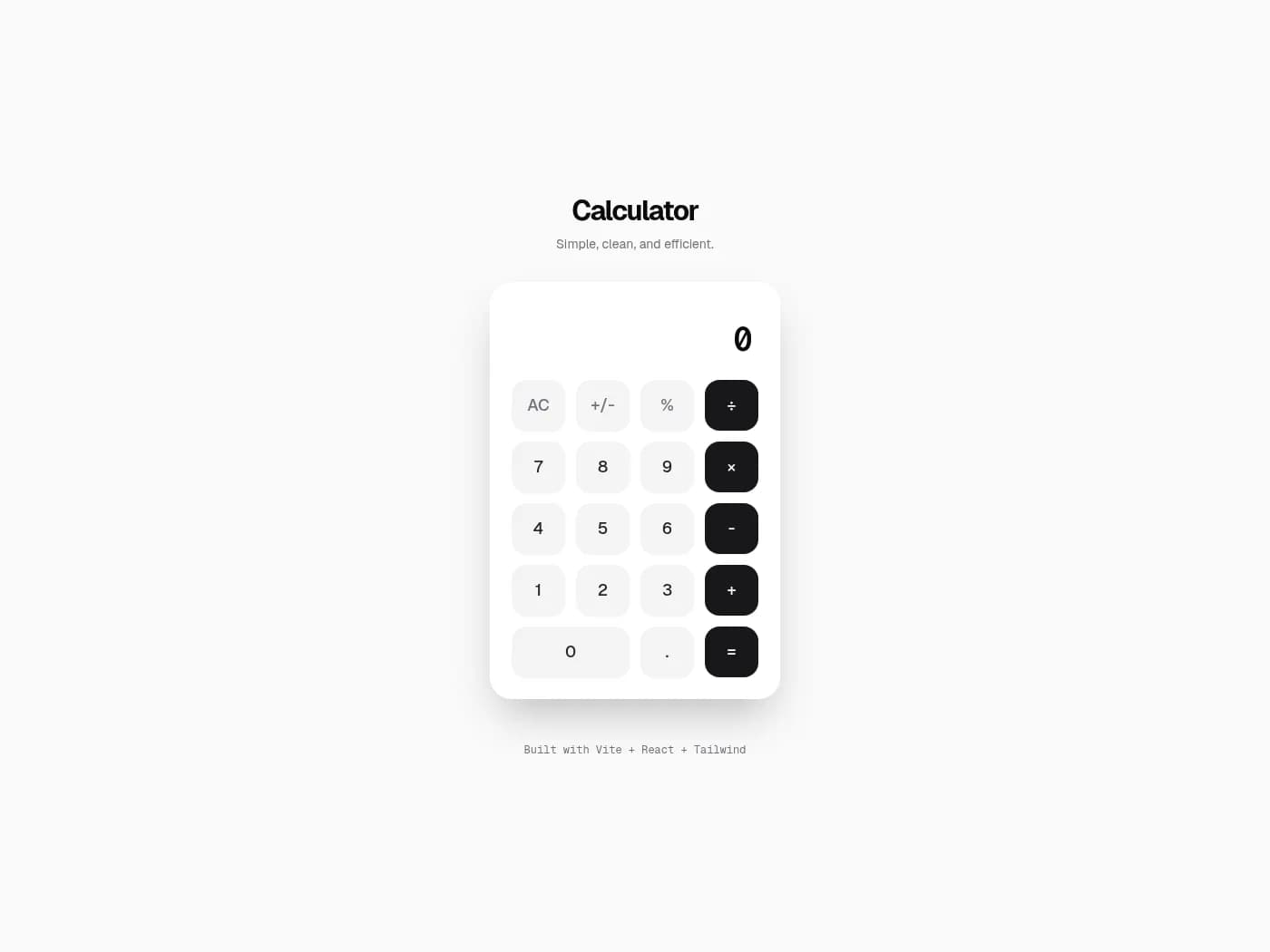 Simple JS Calculator