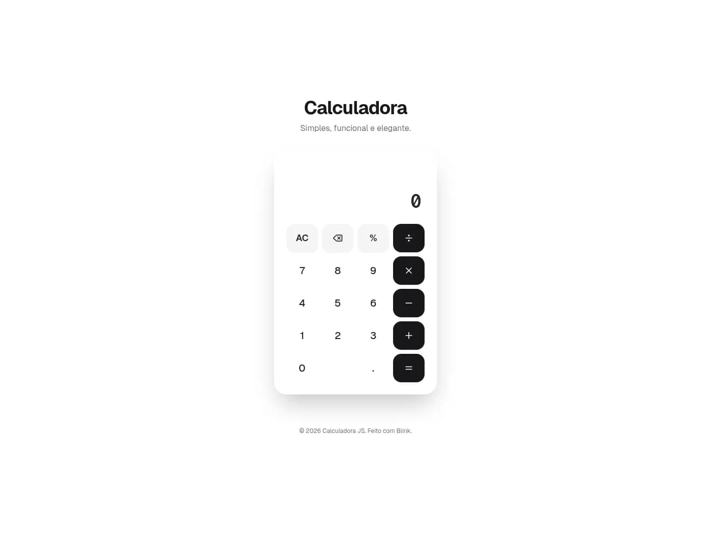 Simple JS Calculator