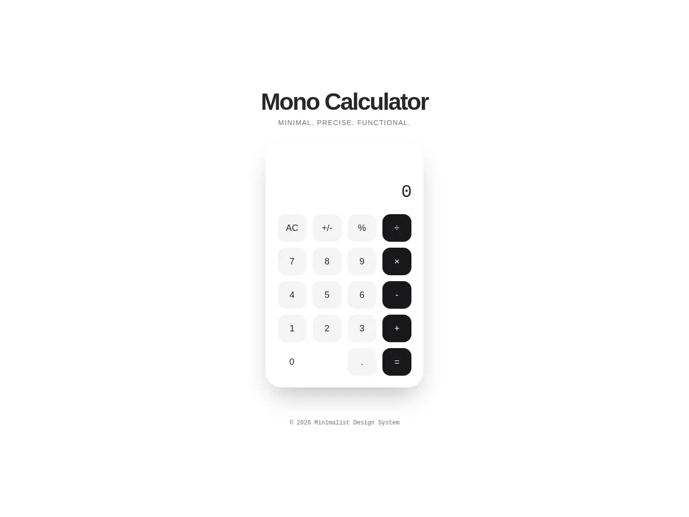 Simple JS Calculator