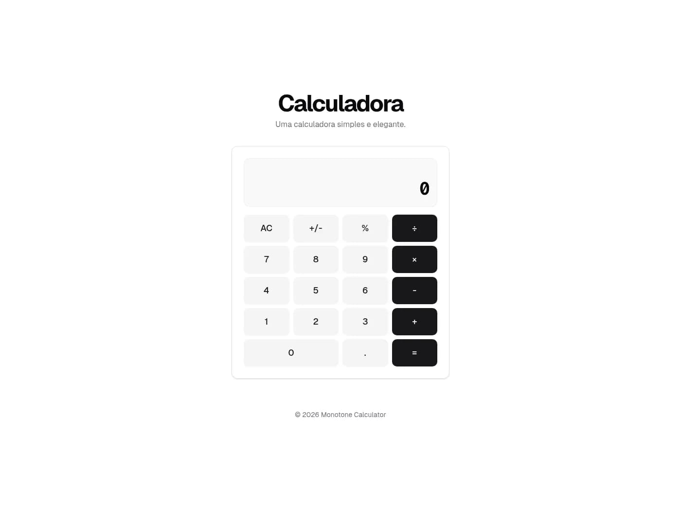 Simple JS Calculator