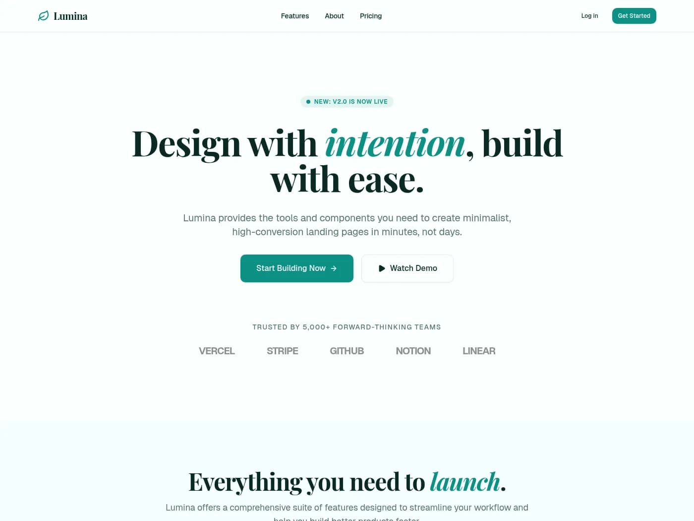 Simple Landing Page