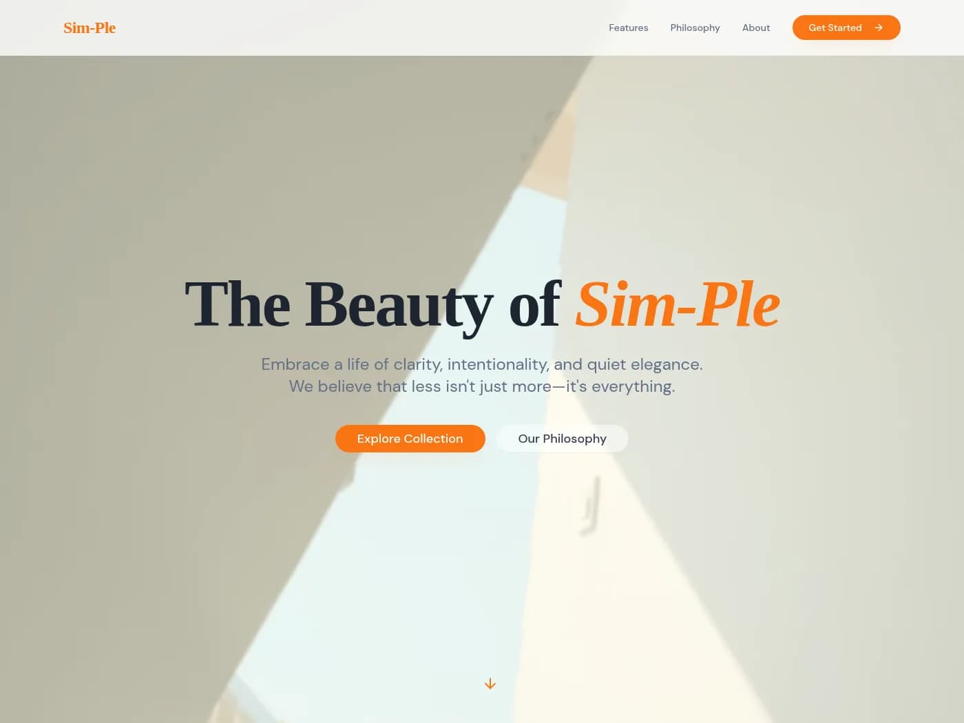 Sim-Ple Landing Page