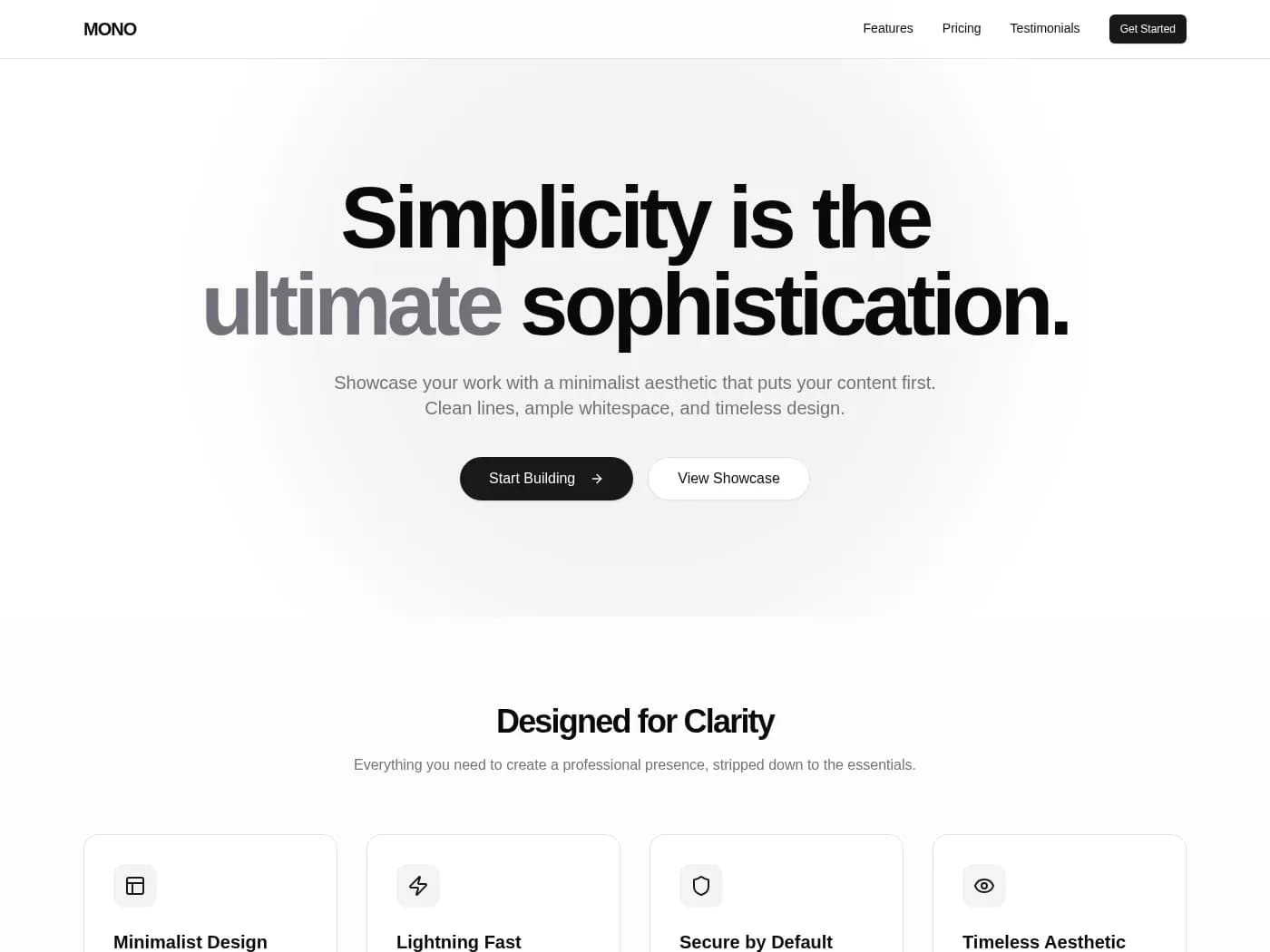 Simple Landing Page