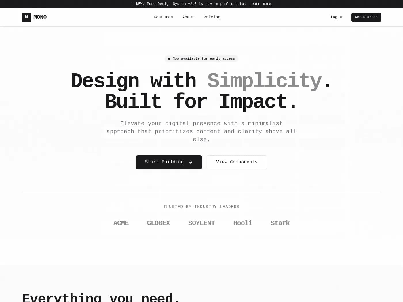 Simple Landing Page