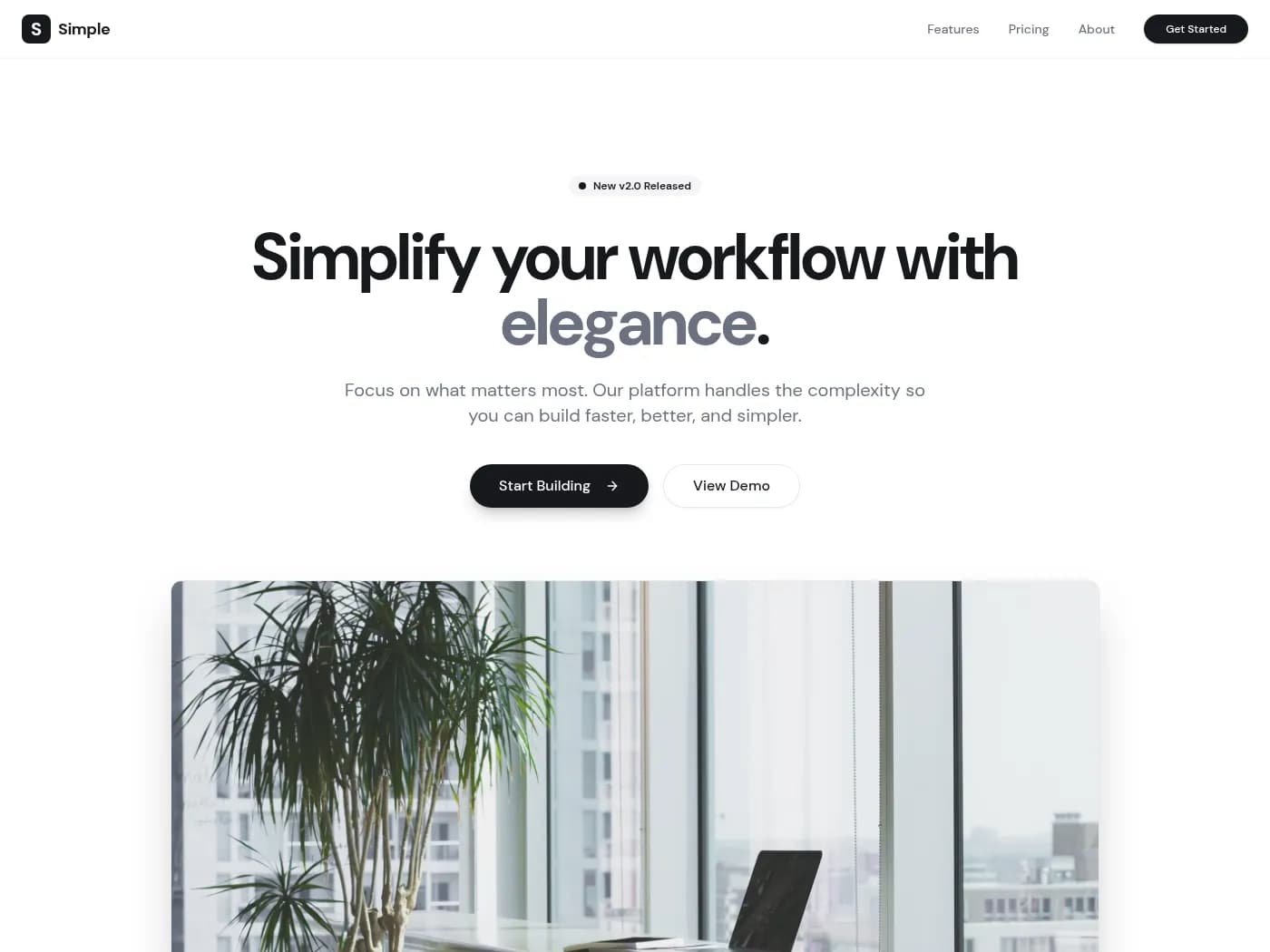 Simple Landing Page