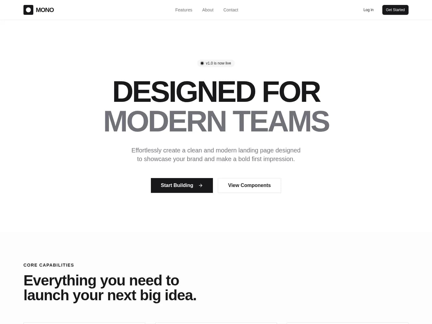 Simple Landing Page