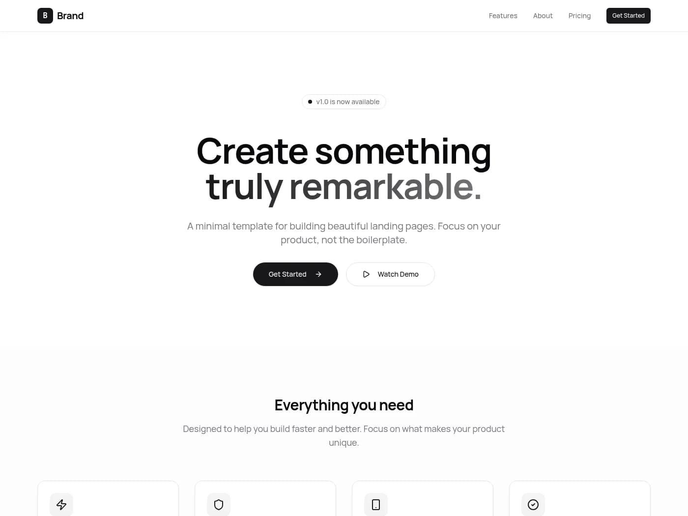 Simple Landing Page