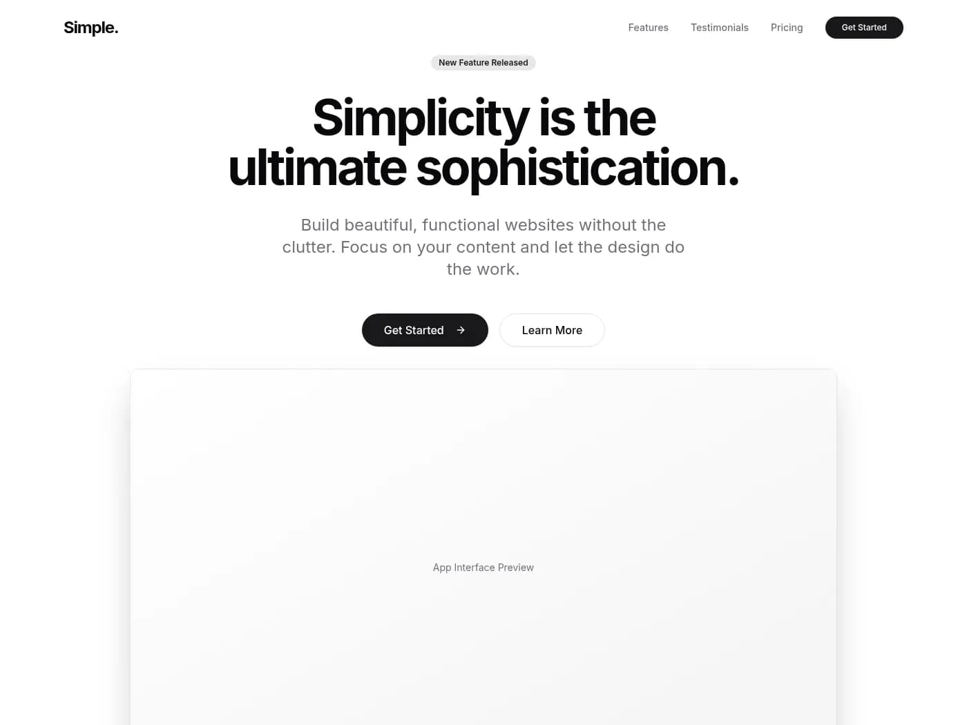 Simple Landing Page