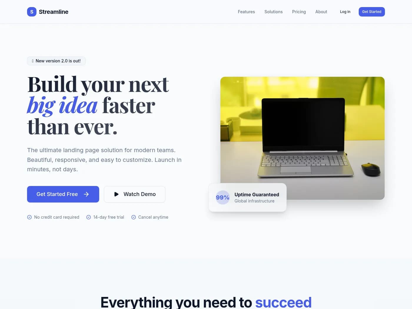 Simple Landing Page