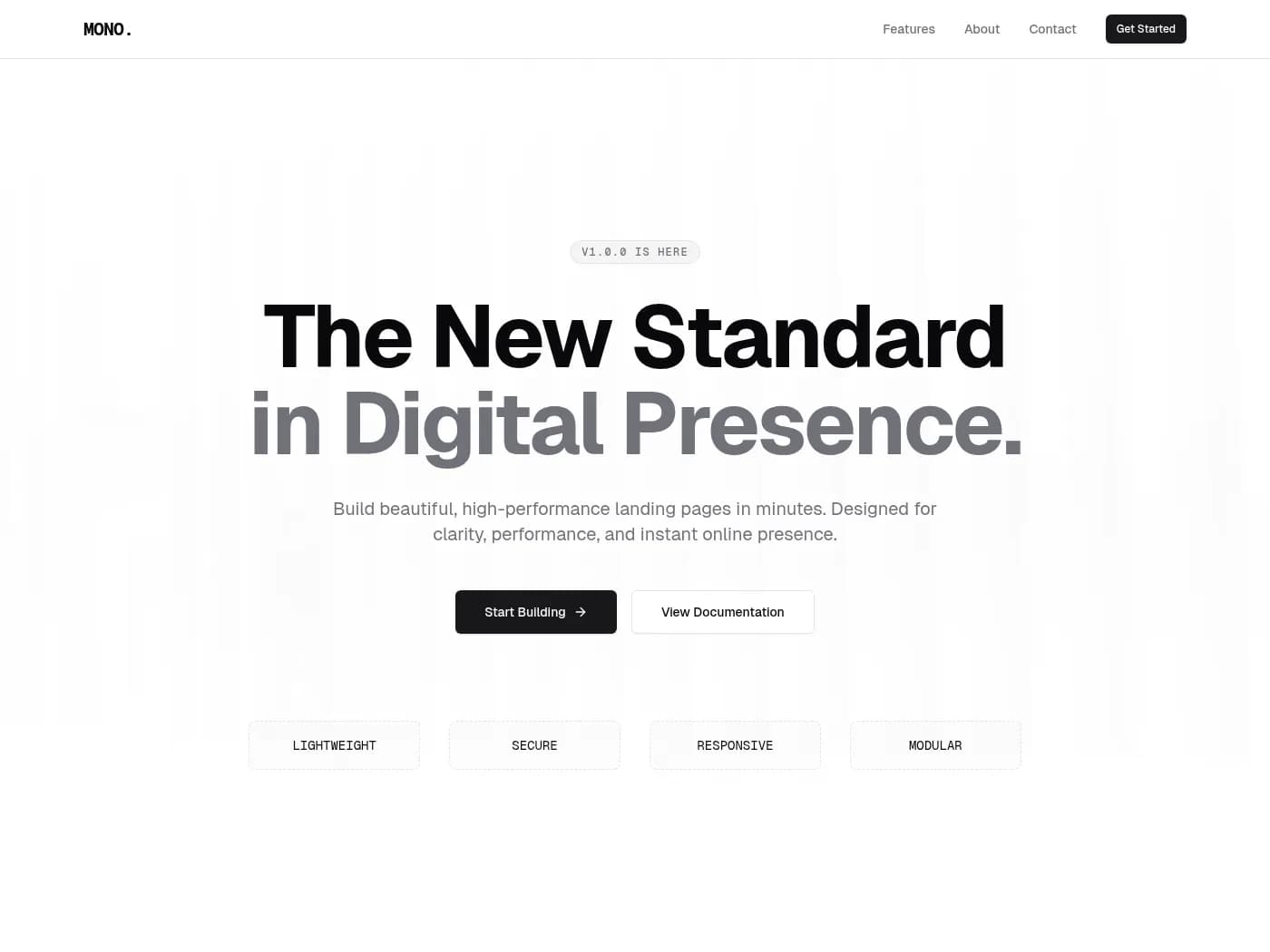 Simple Landing Page