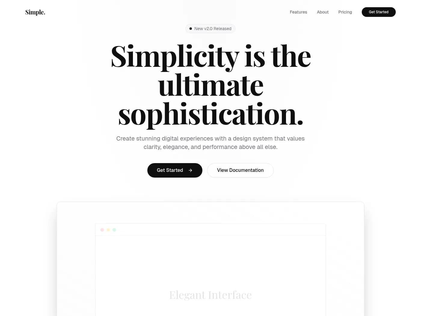 Simple Landing Page