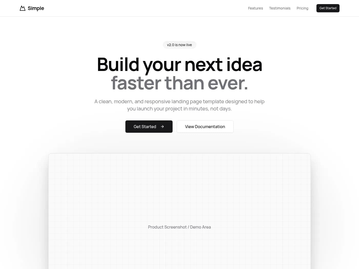 Simple Landing Page
