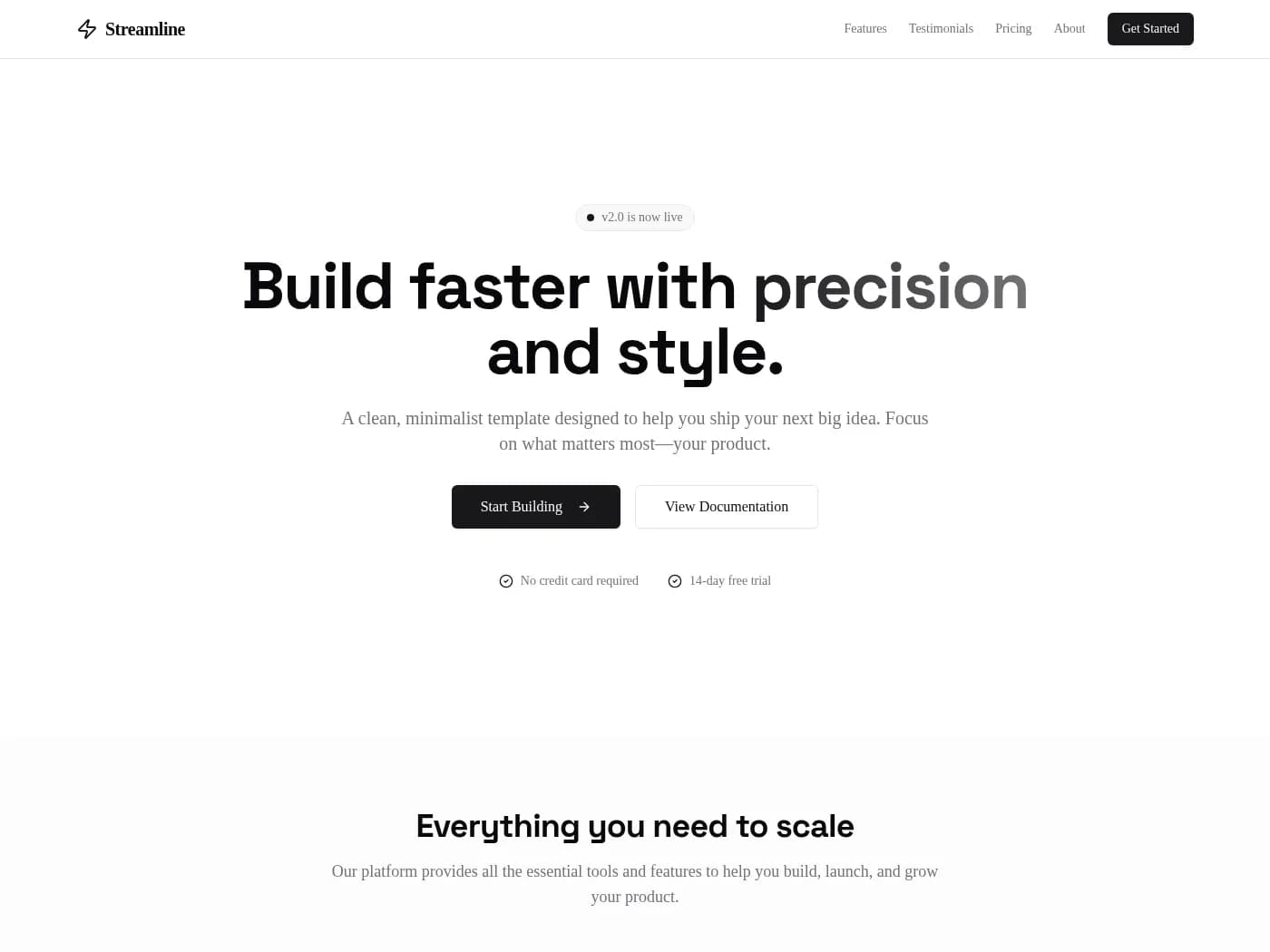 Simple Landing Page