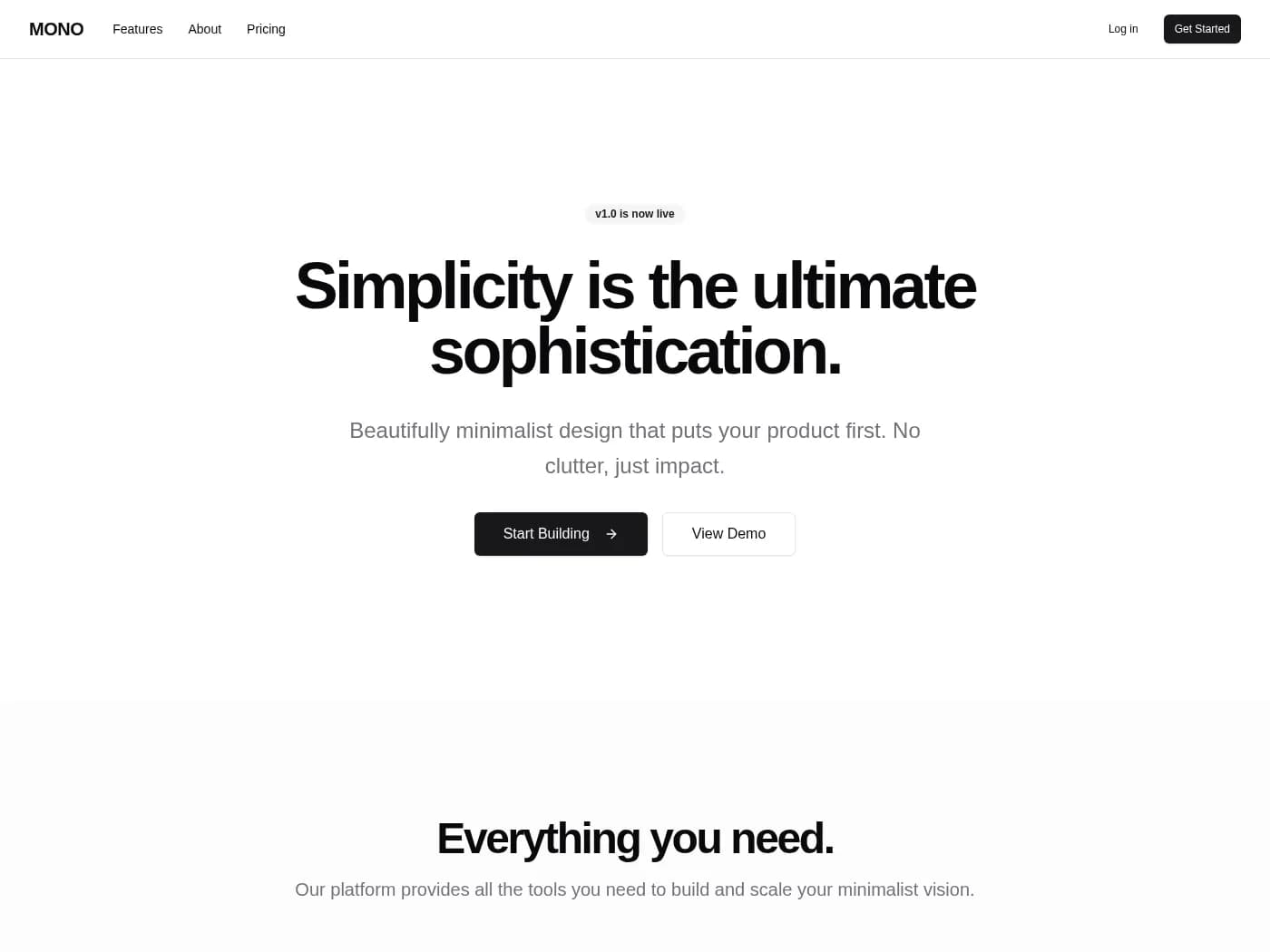 Simple Landing Page
