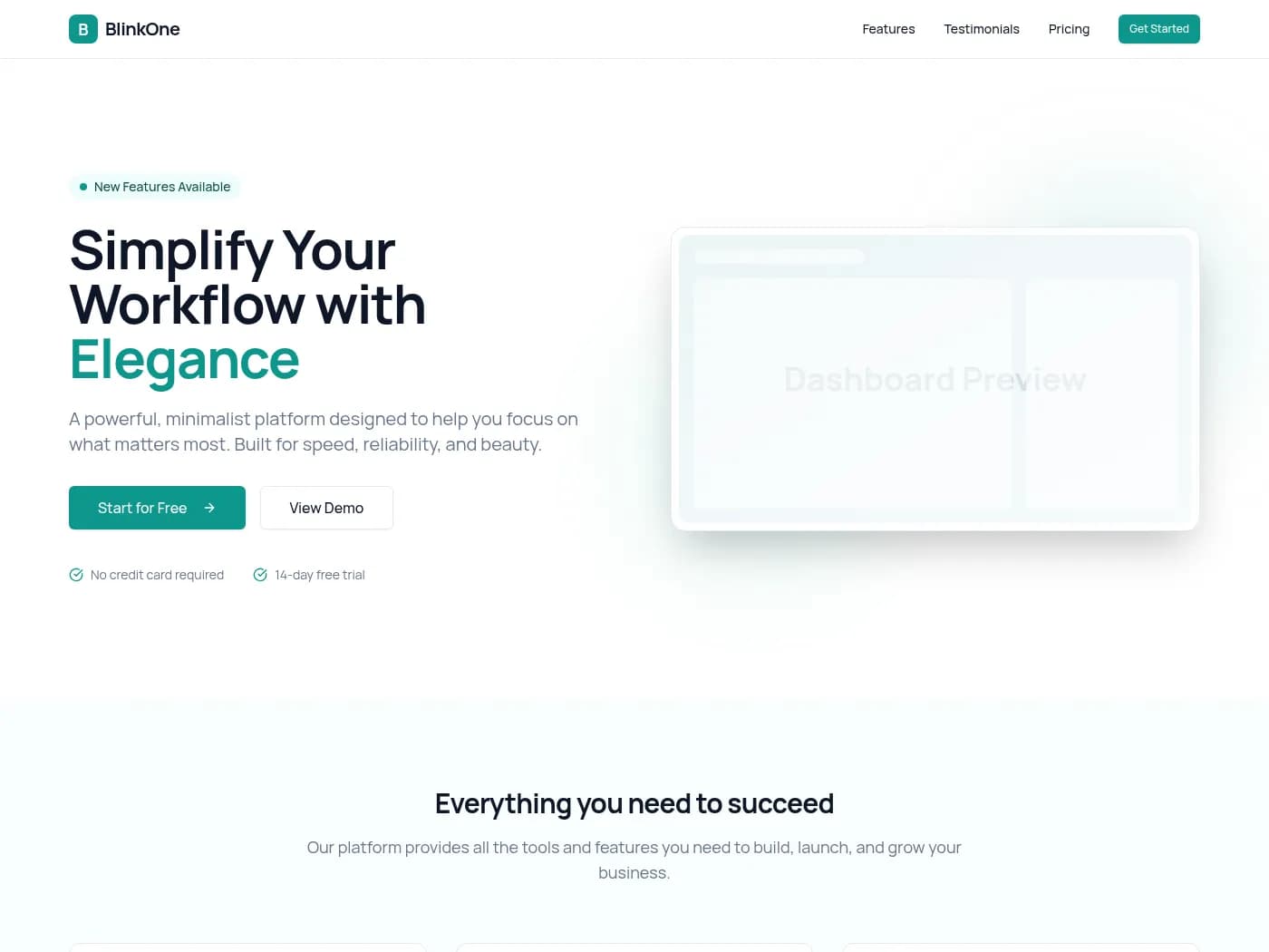 Simple Landing Page