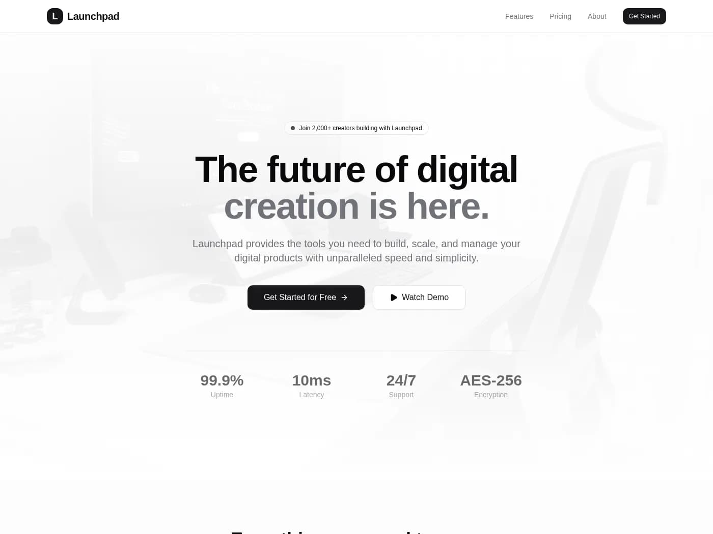 Landing Page Quickstart