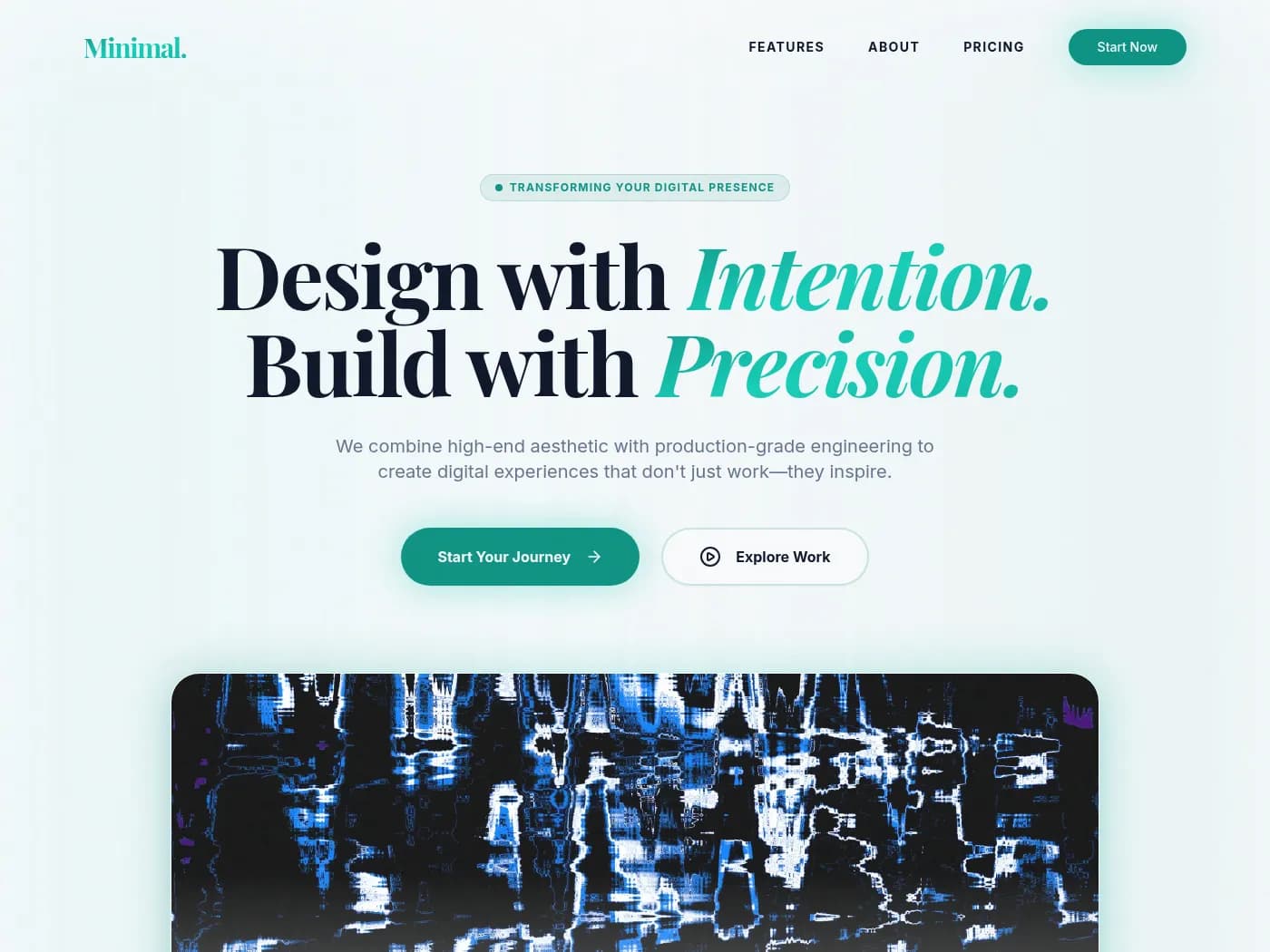 Minimal Landing Page