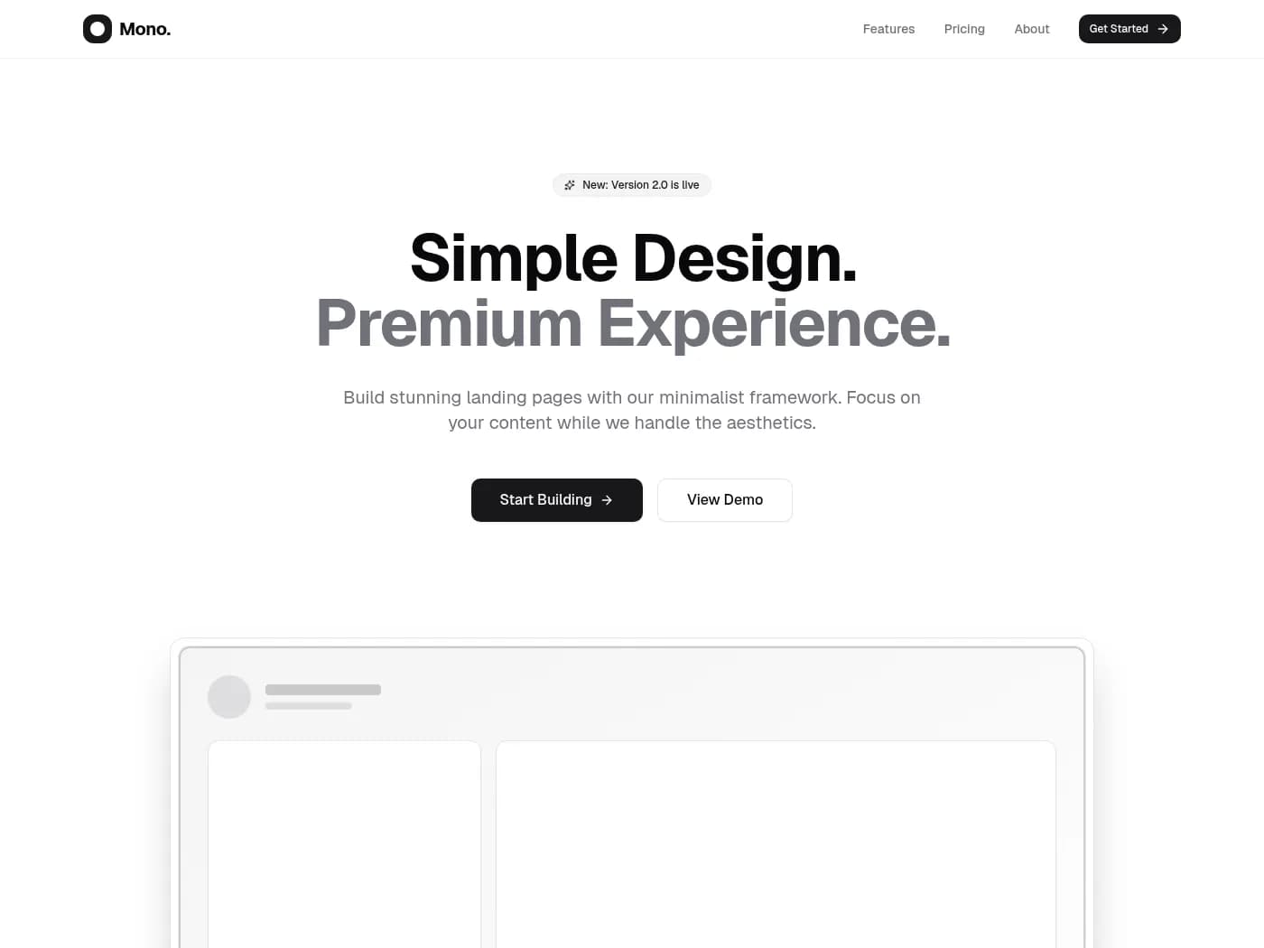 Simple Landing Page