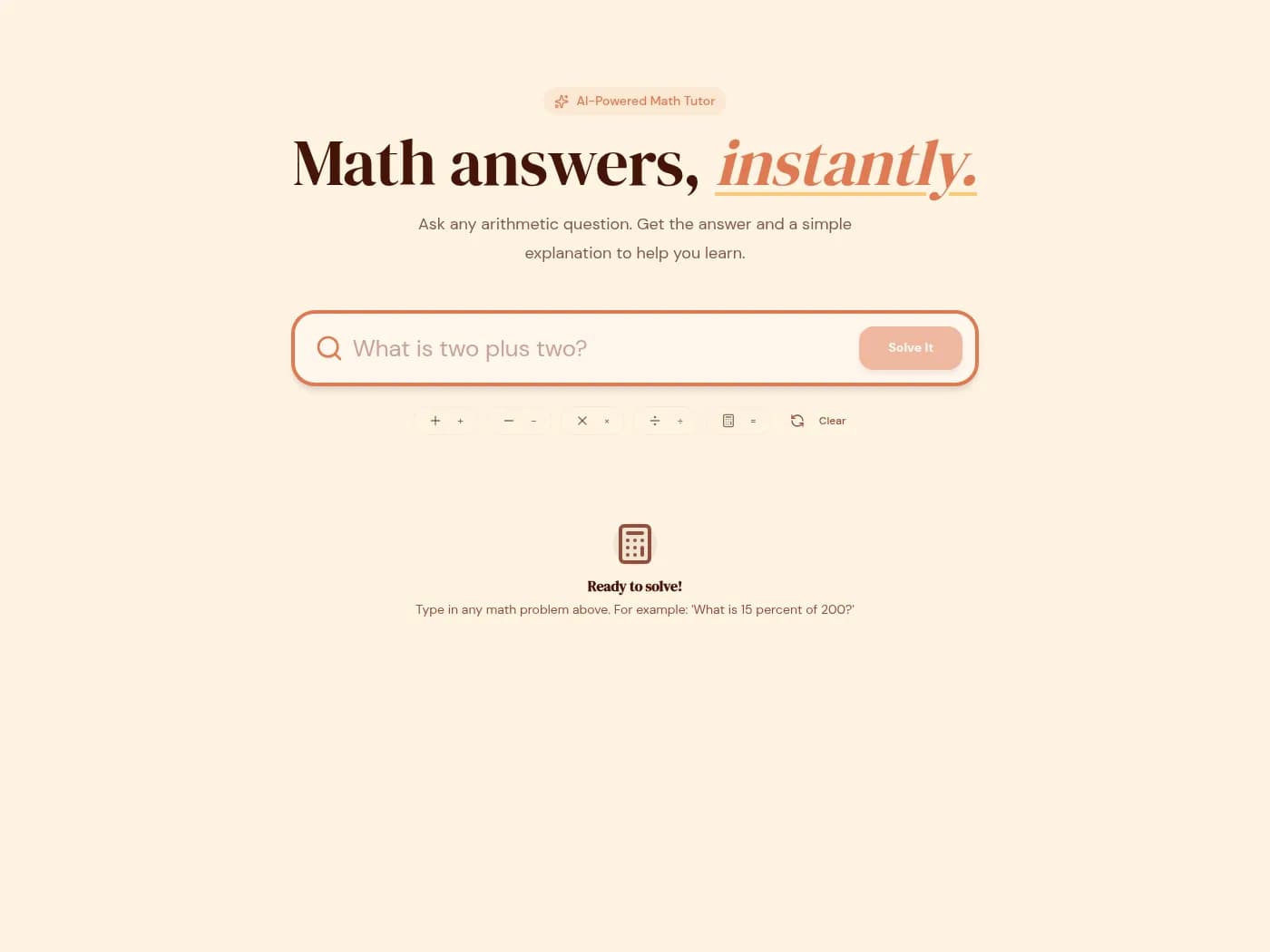 Simple Math Answer