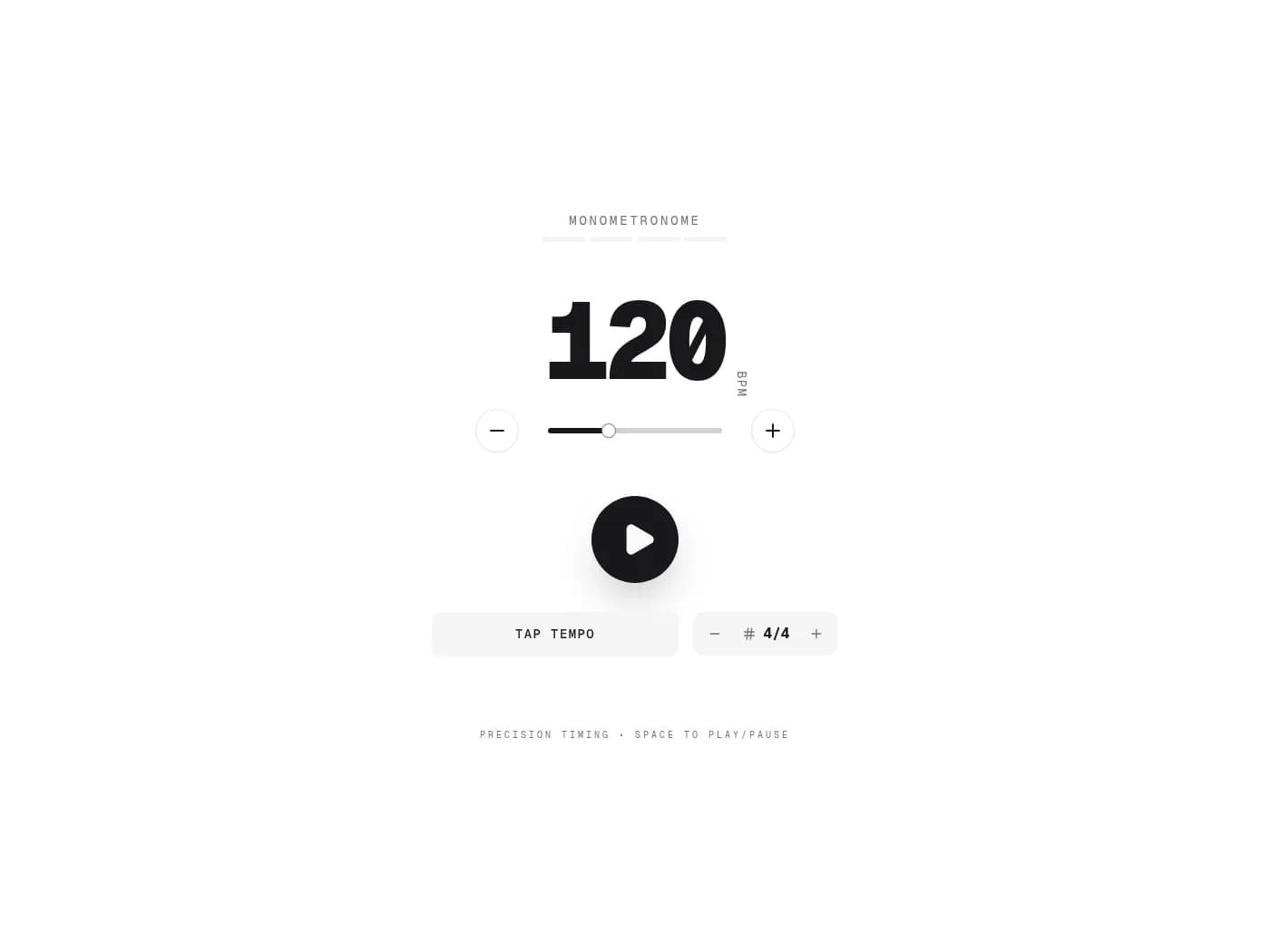 Simple Metronome App