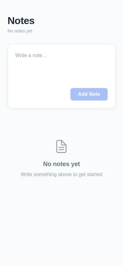 Minimalist Notes App