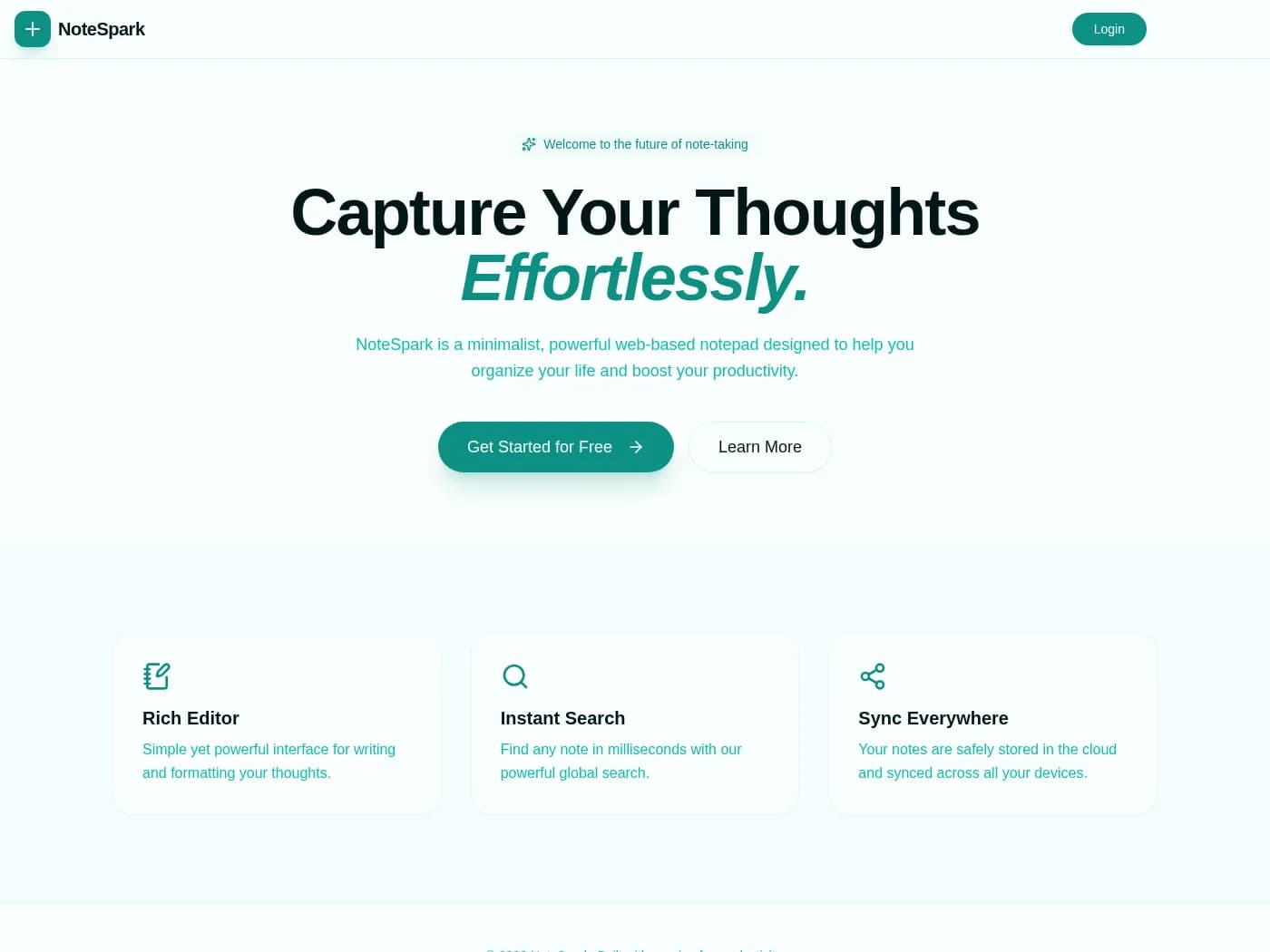 Simple Notes Web