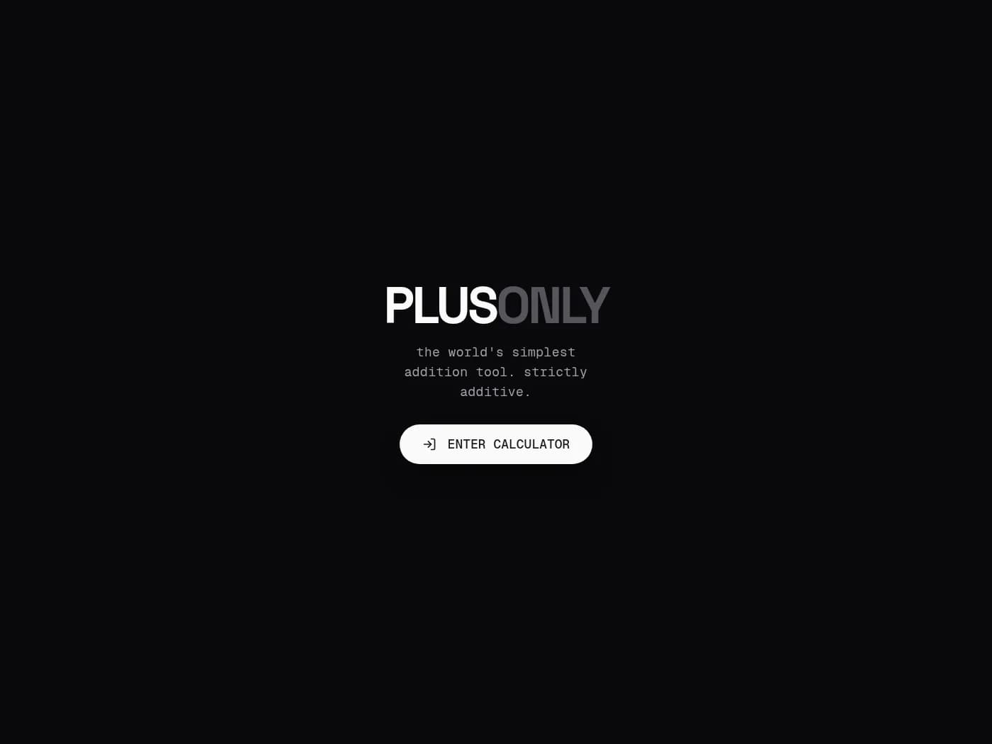 PlusOnly Calculator