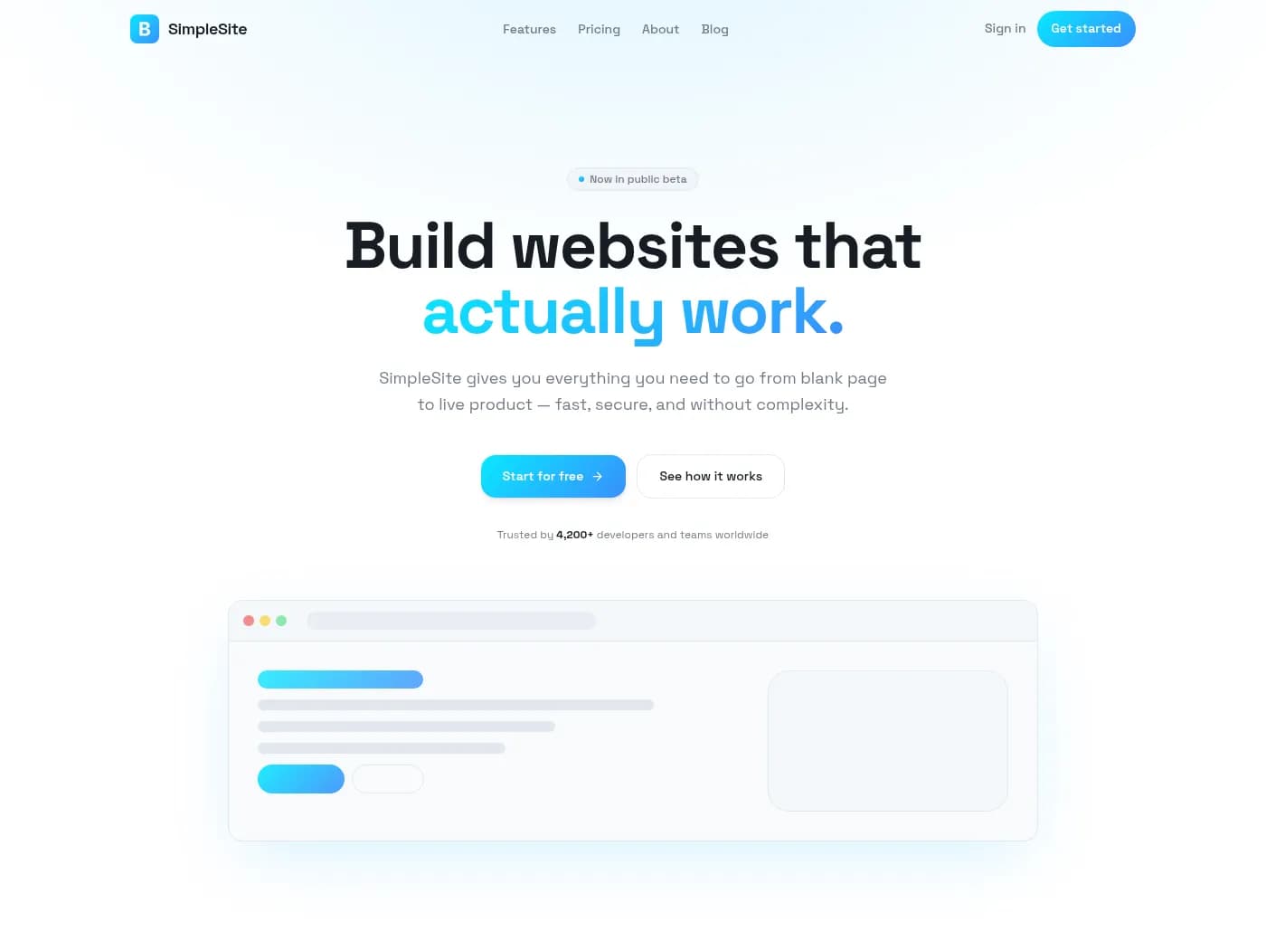 SimpleSite Refresh