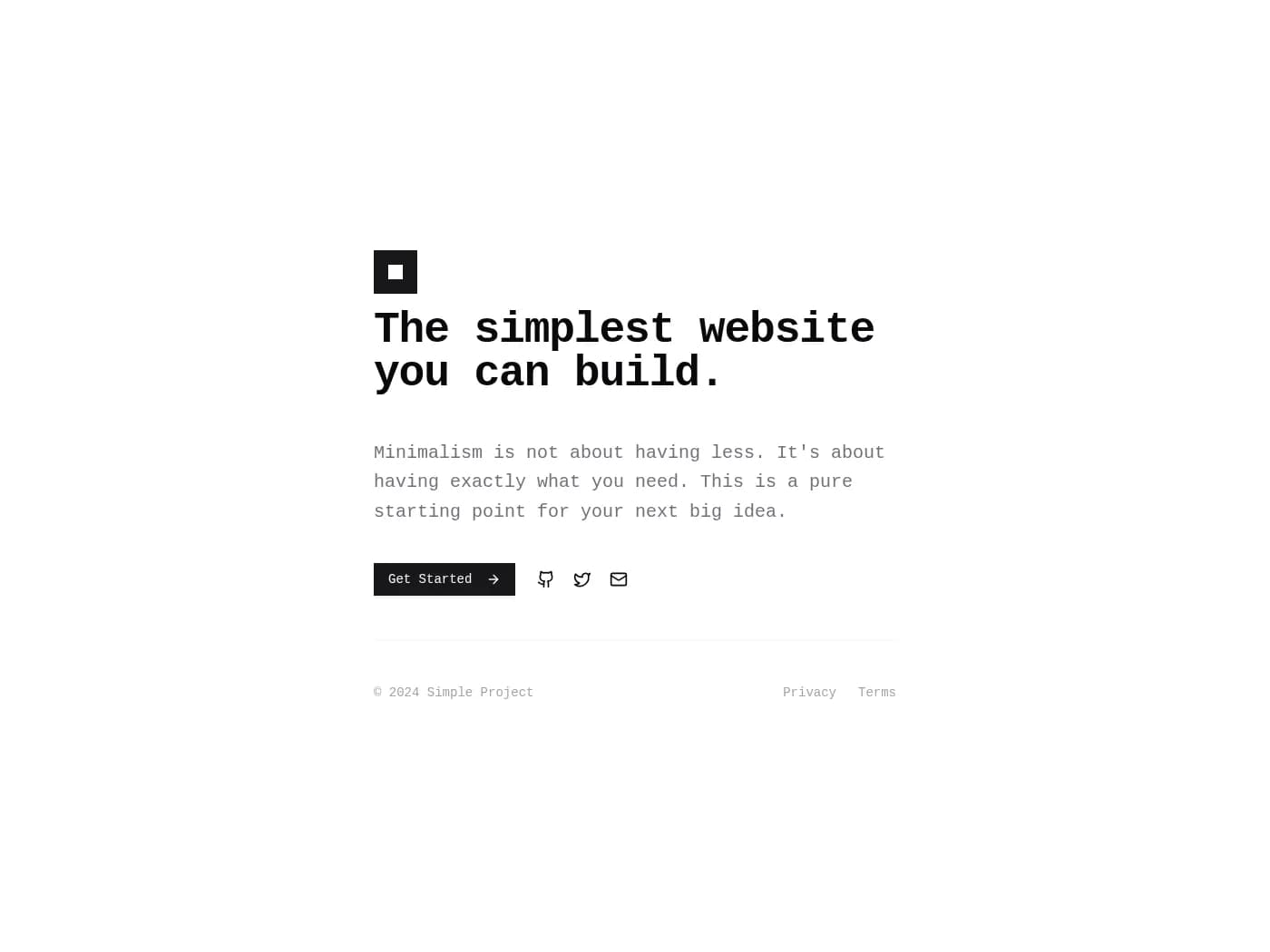 Super Simple Site
