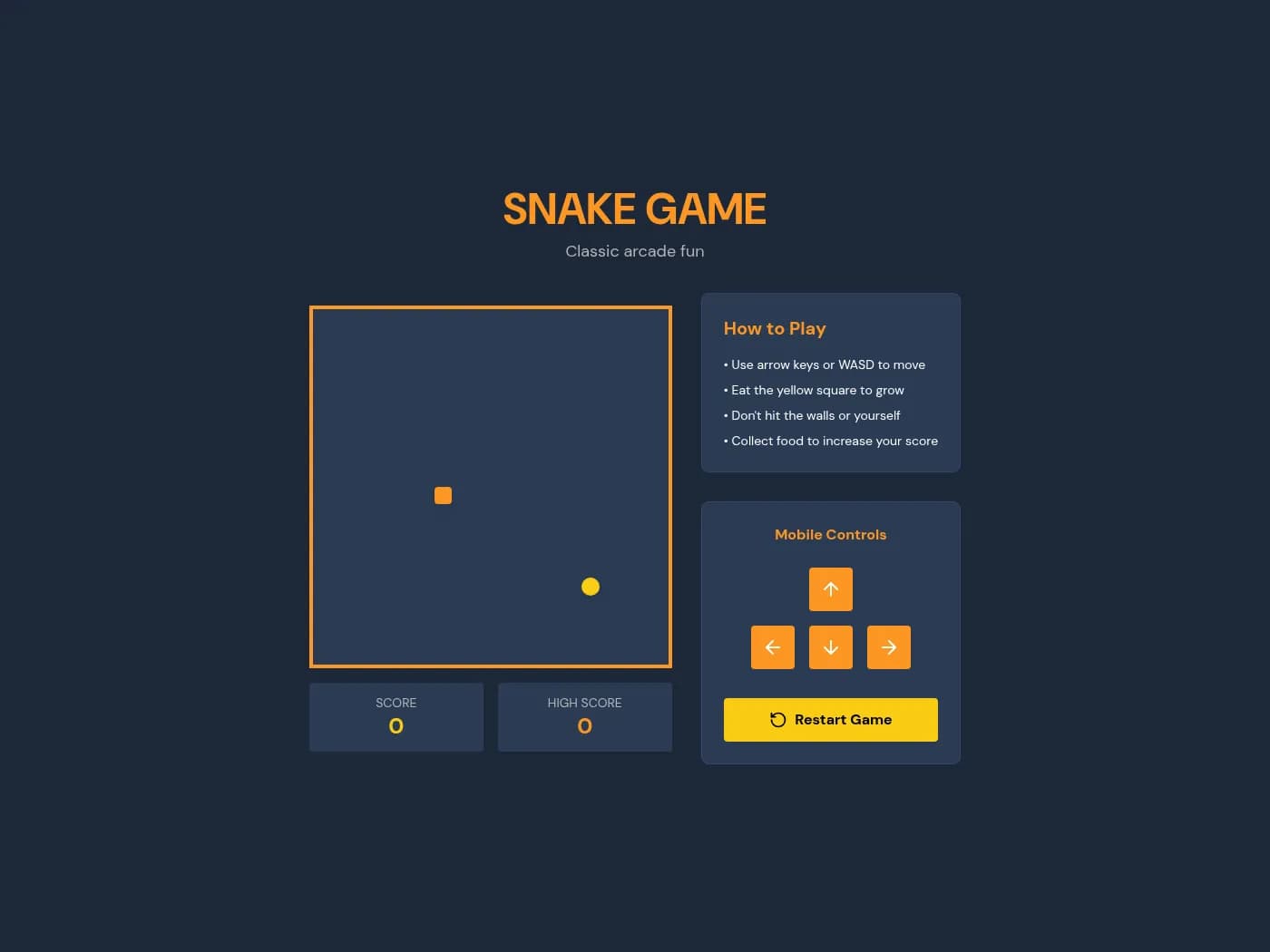 Simple Snake Game