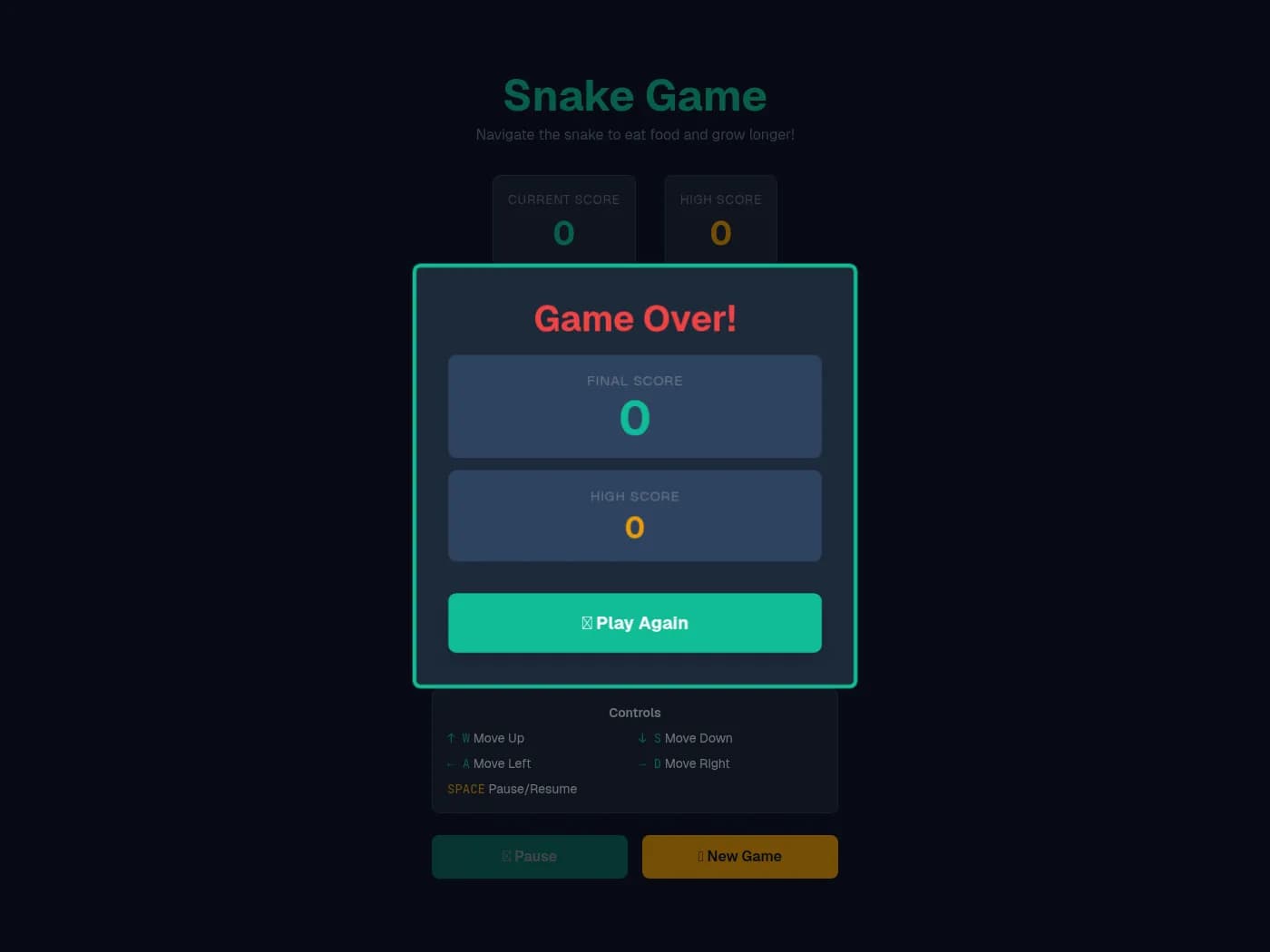 Simple Snake Game