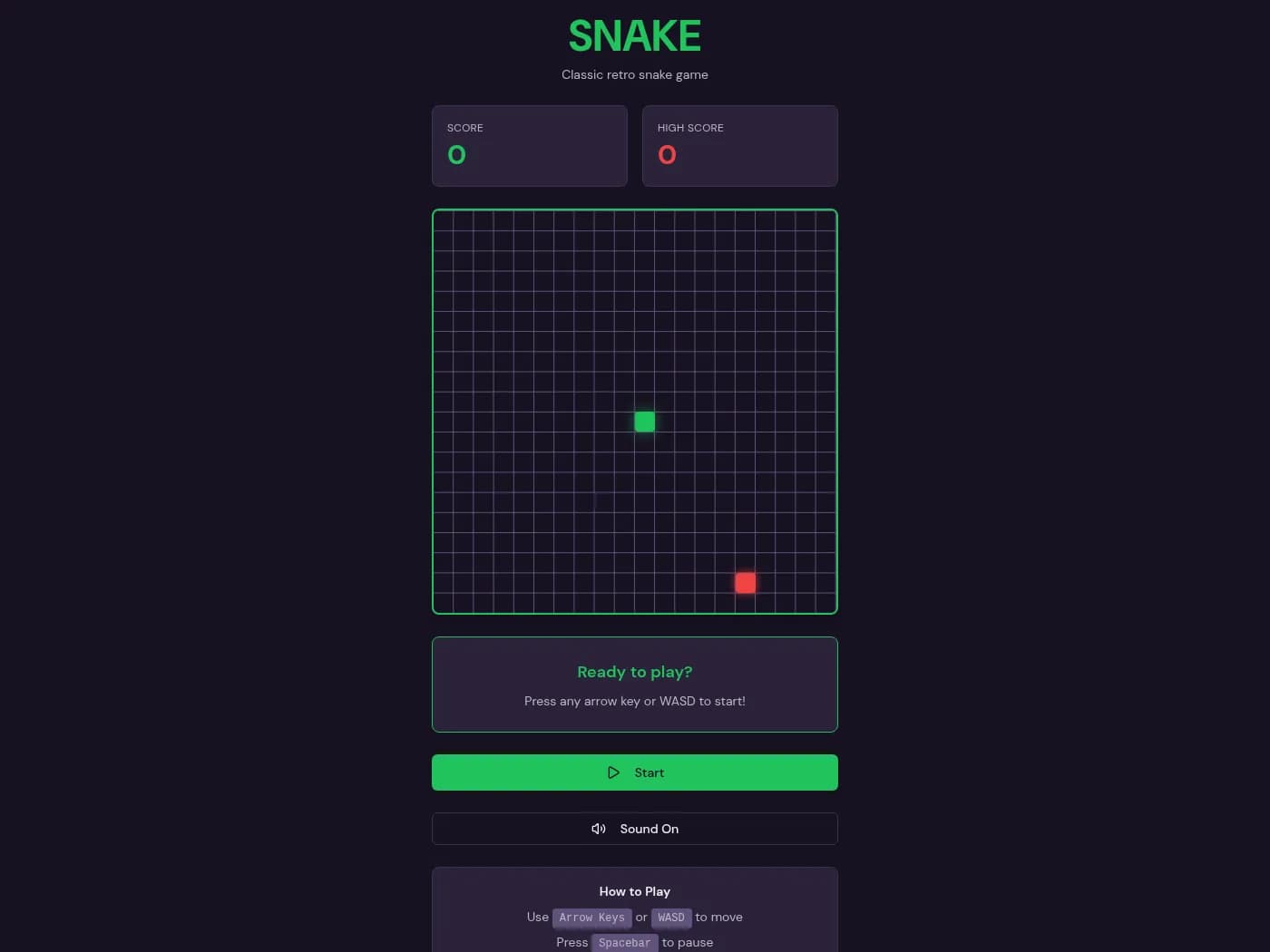 Simple Snake Game