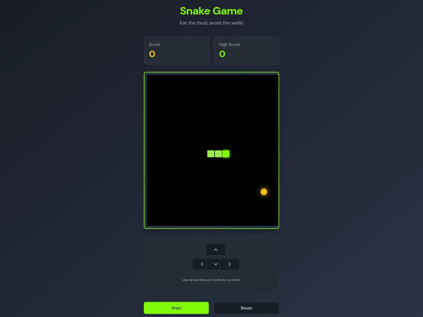 Simple Snake Game