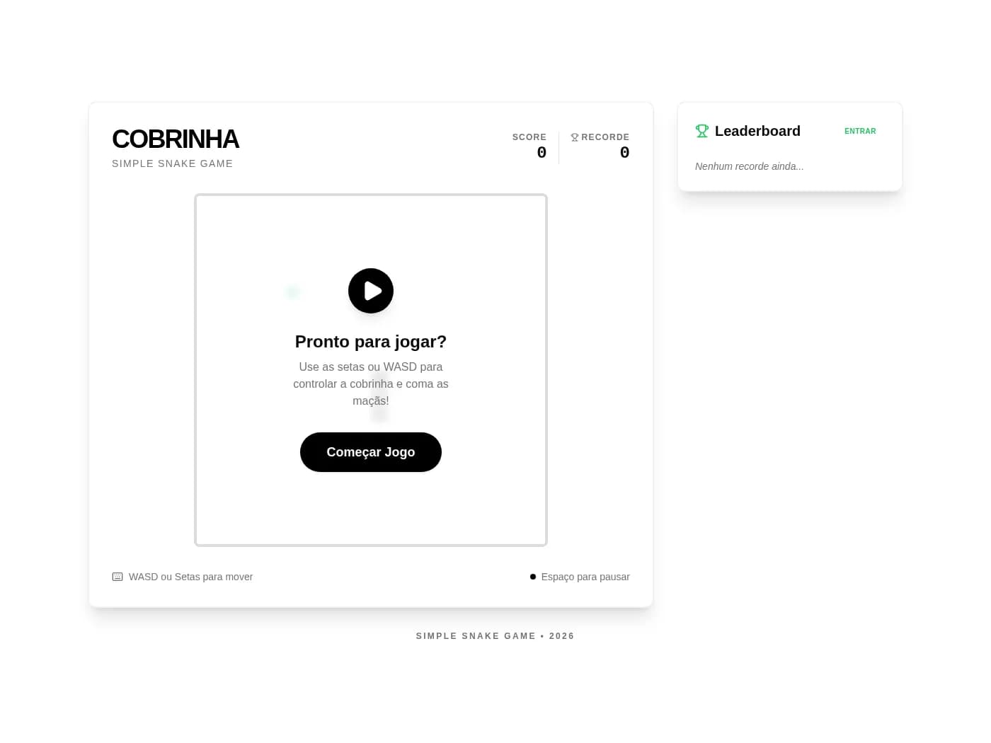 Simple Snake Game