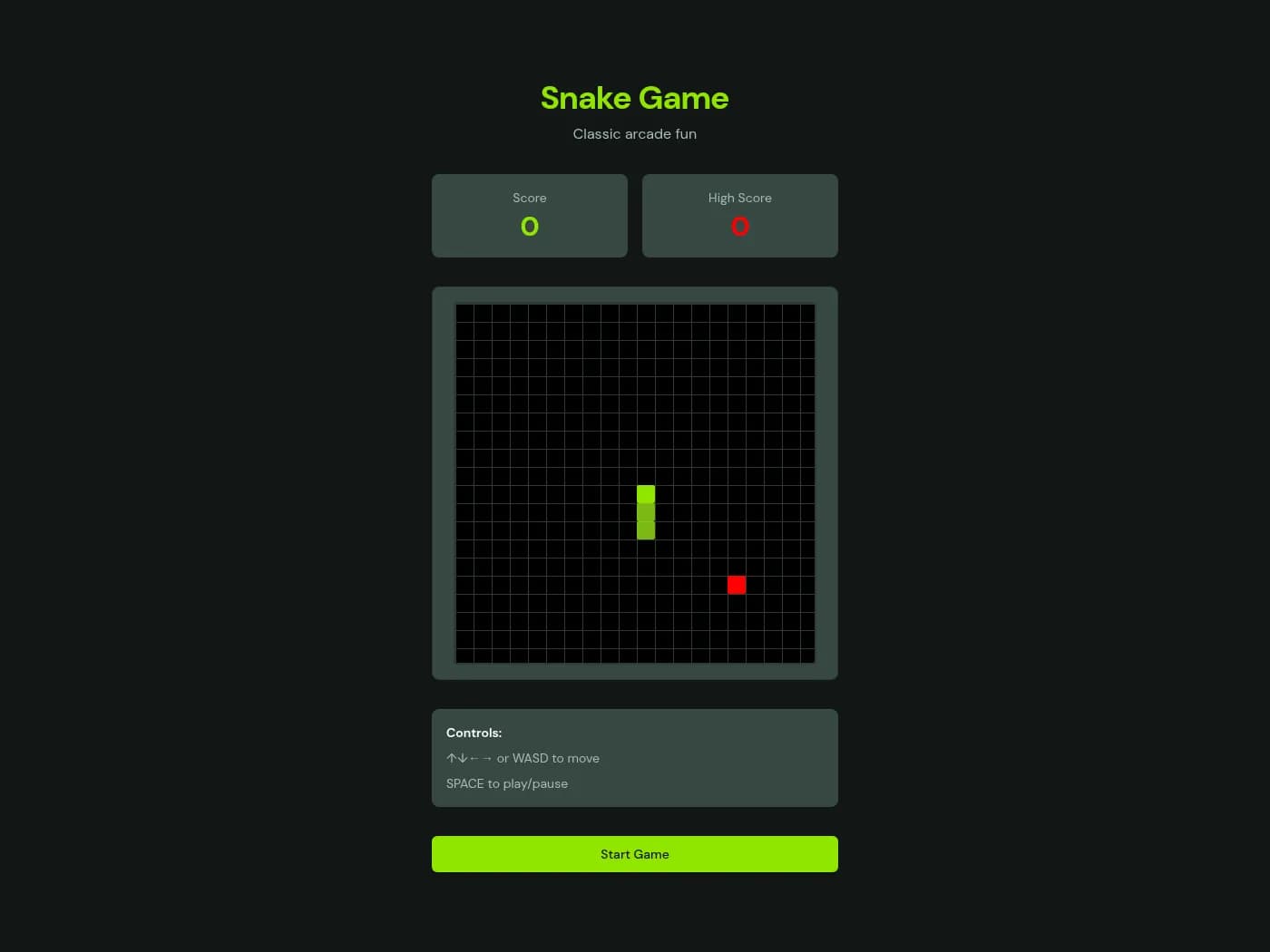 Simple Snake Game