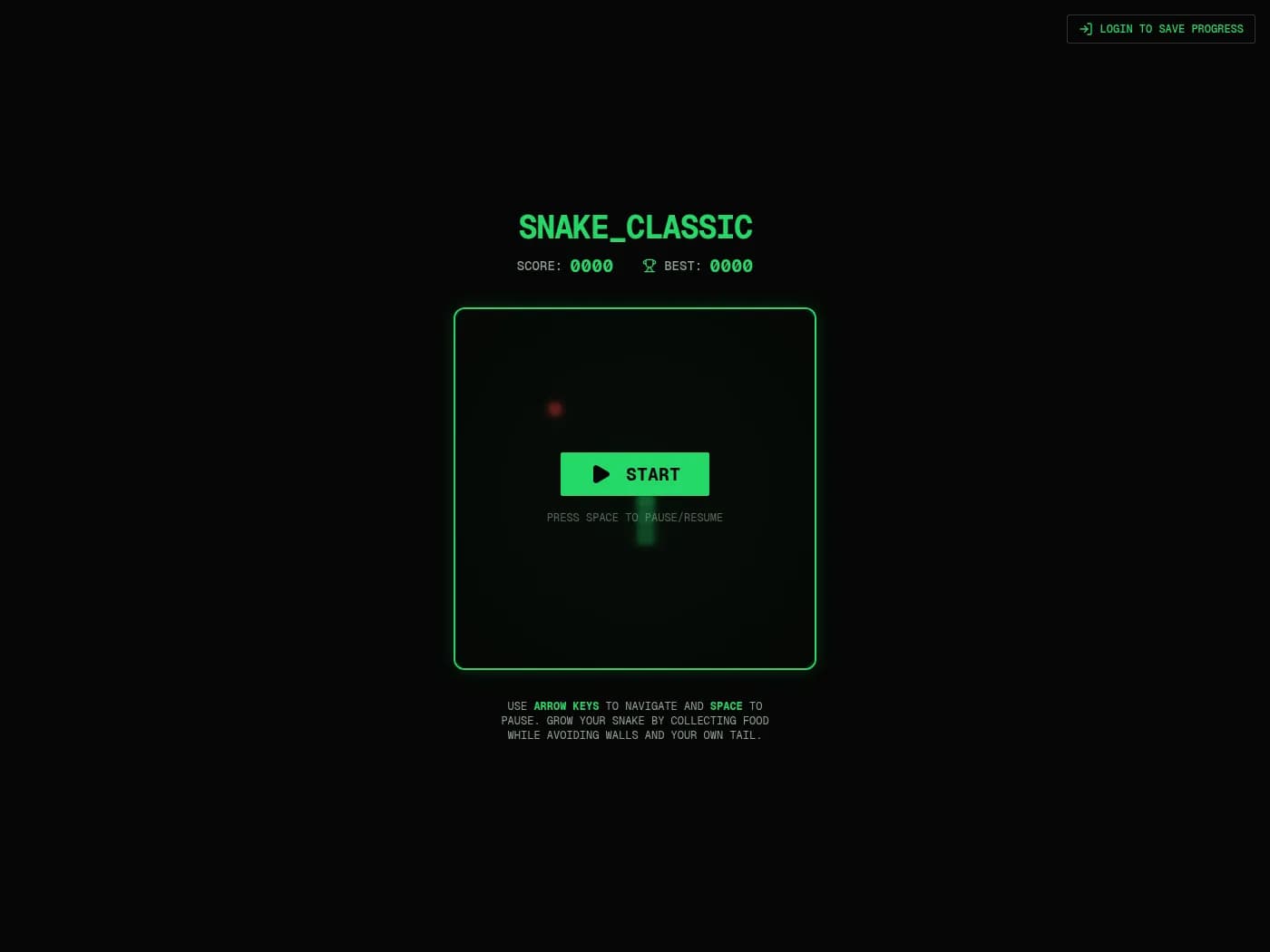 Snake Game Classic