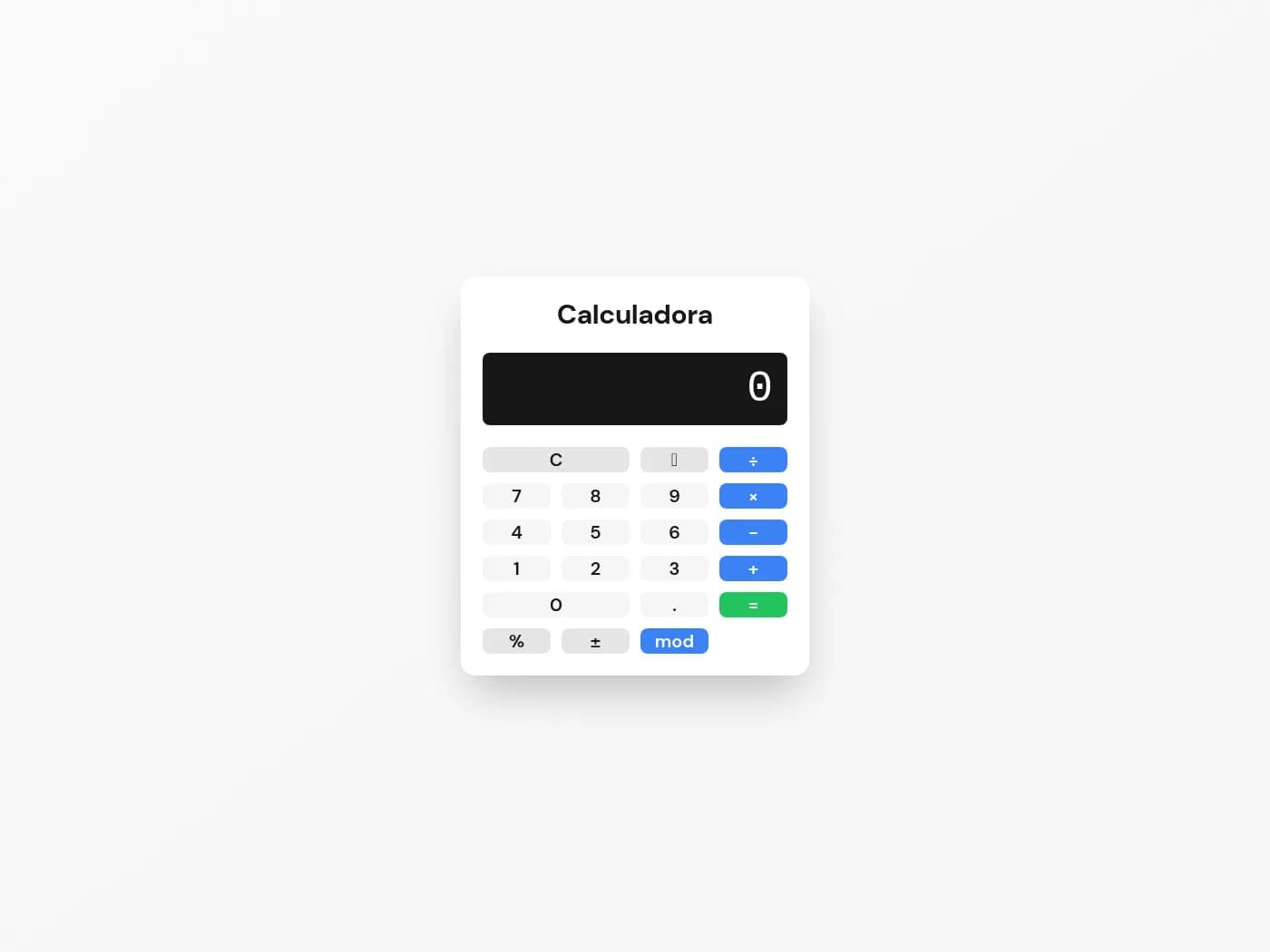 Simple Web Calculator