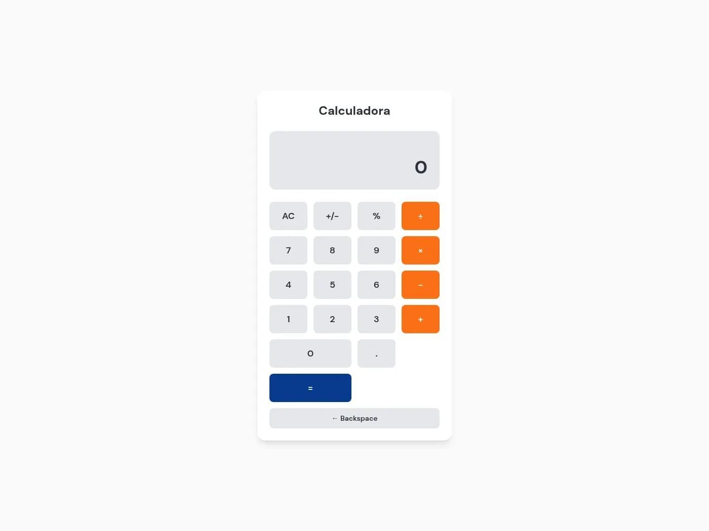 Simple Web Calculator