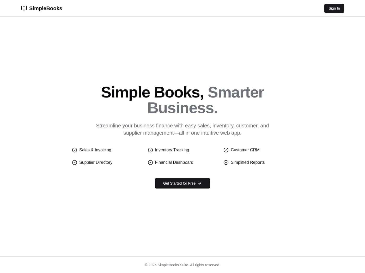 SimpleBooks Suite