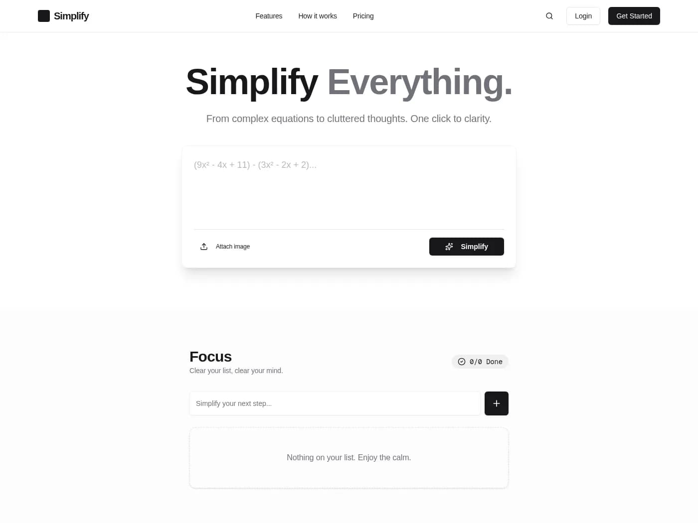 Simplify