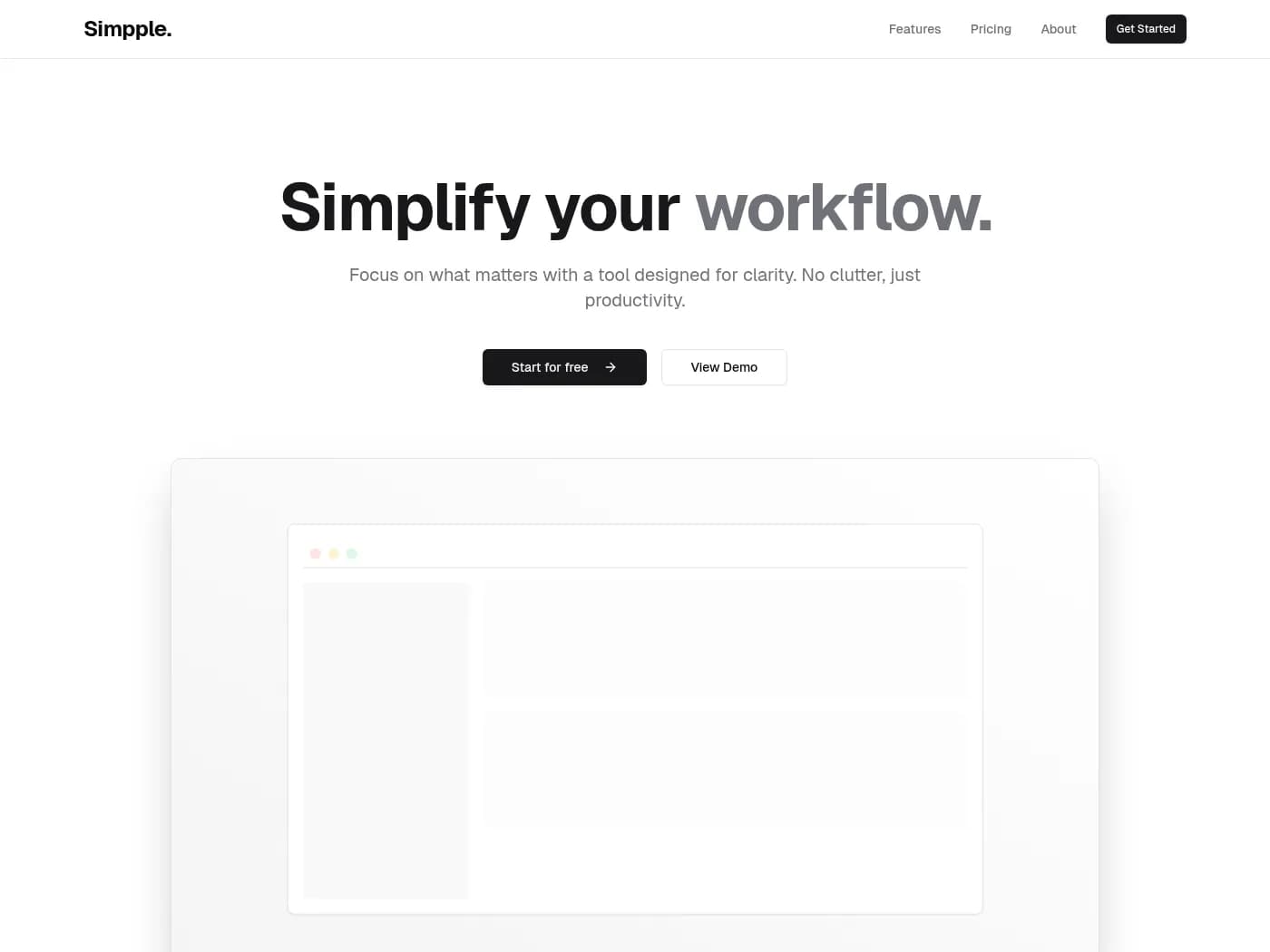 Simpple Landing Page