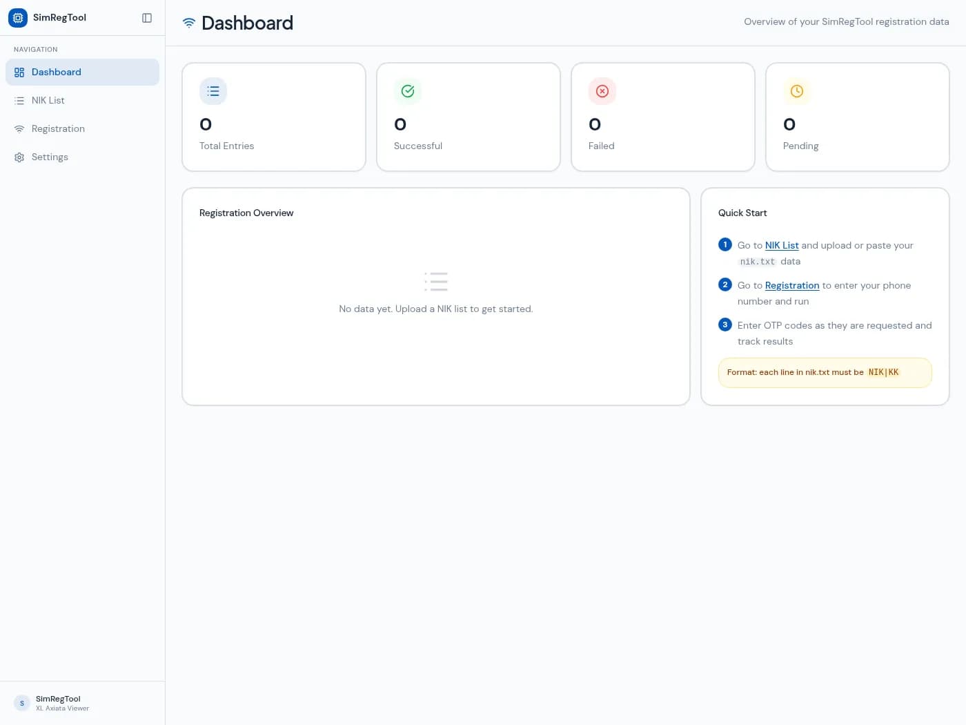 SimRegTool Web Viewer