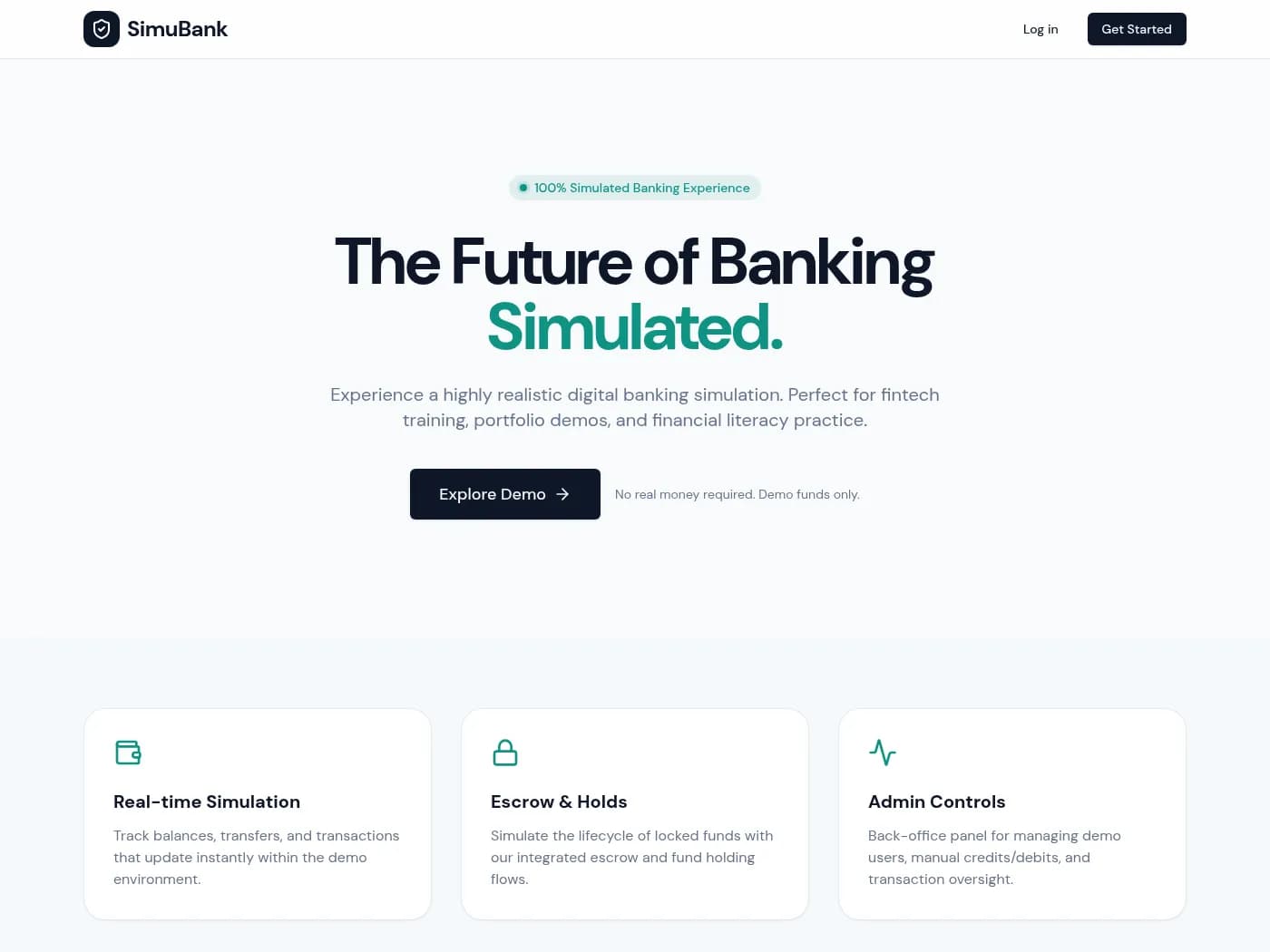 SimuBank Dashboard