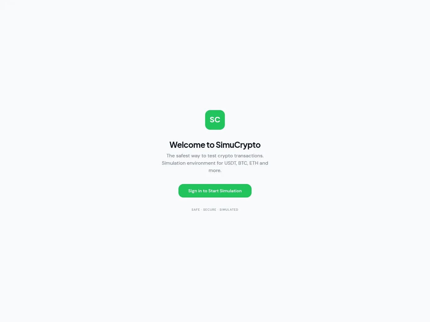 SimuCrypto Sender