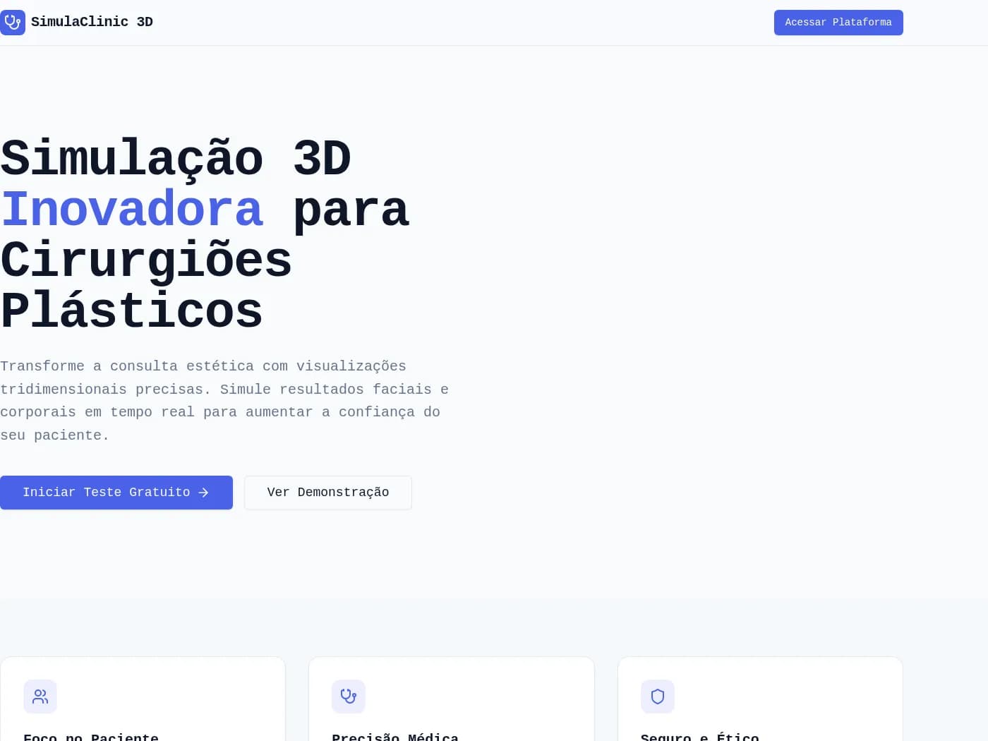 SimulaClinic 3D SaaS