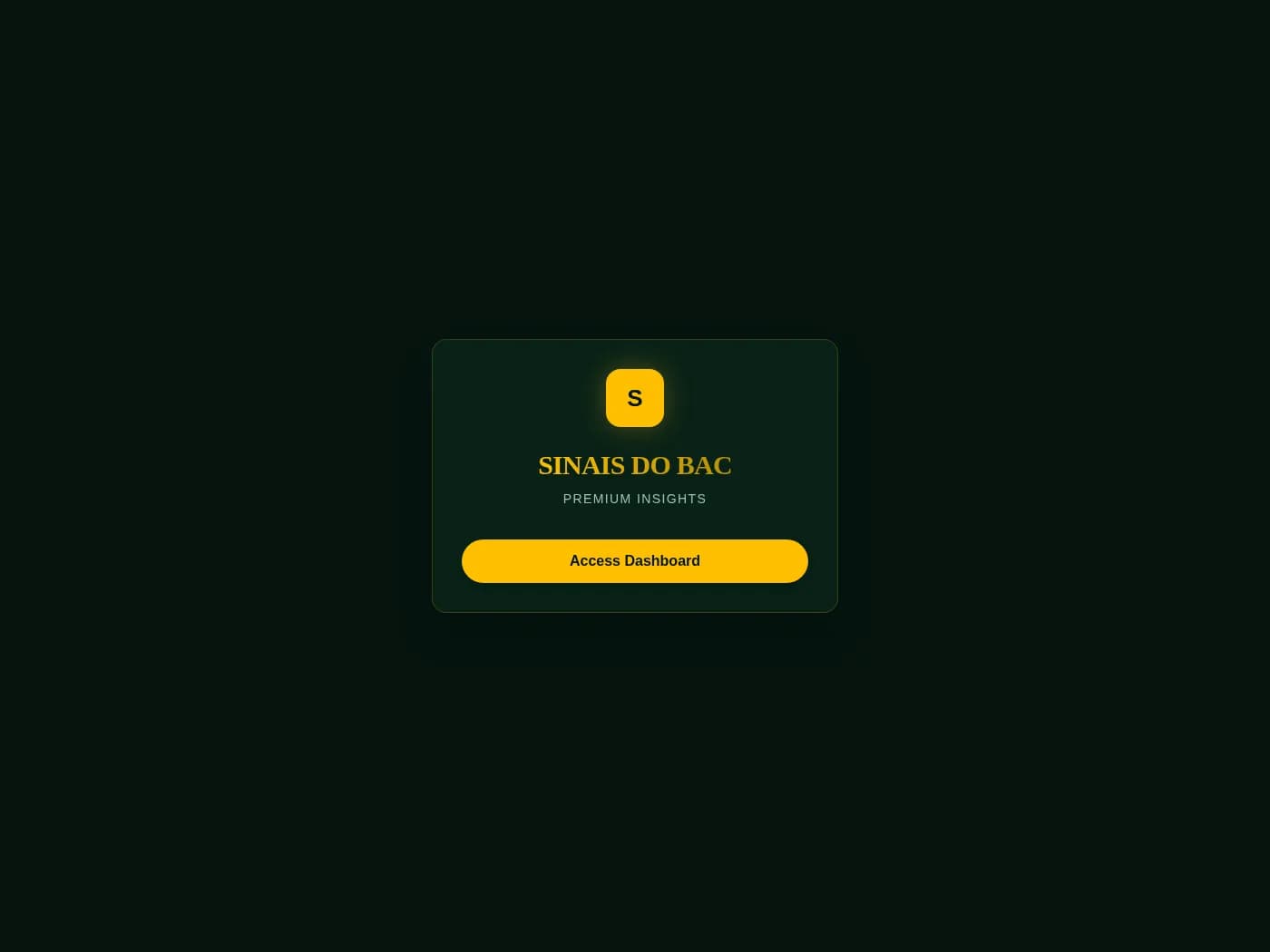 Sinais do Bac Insights