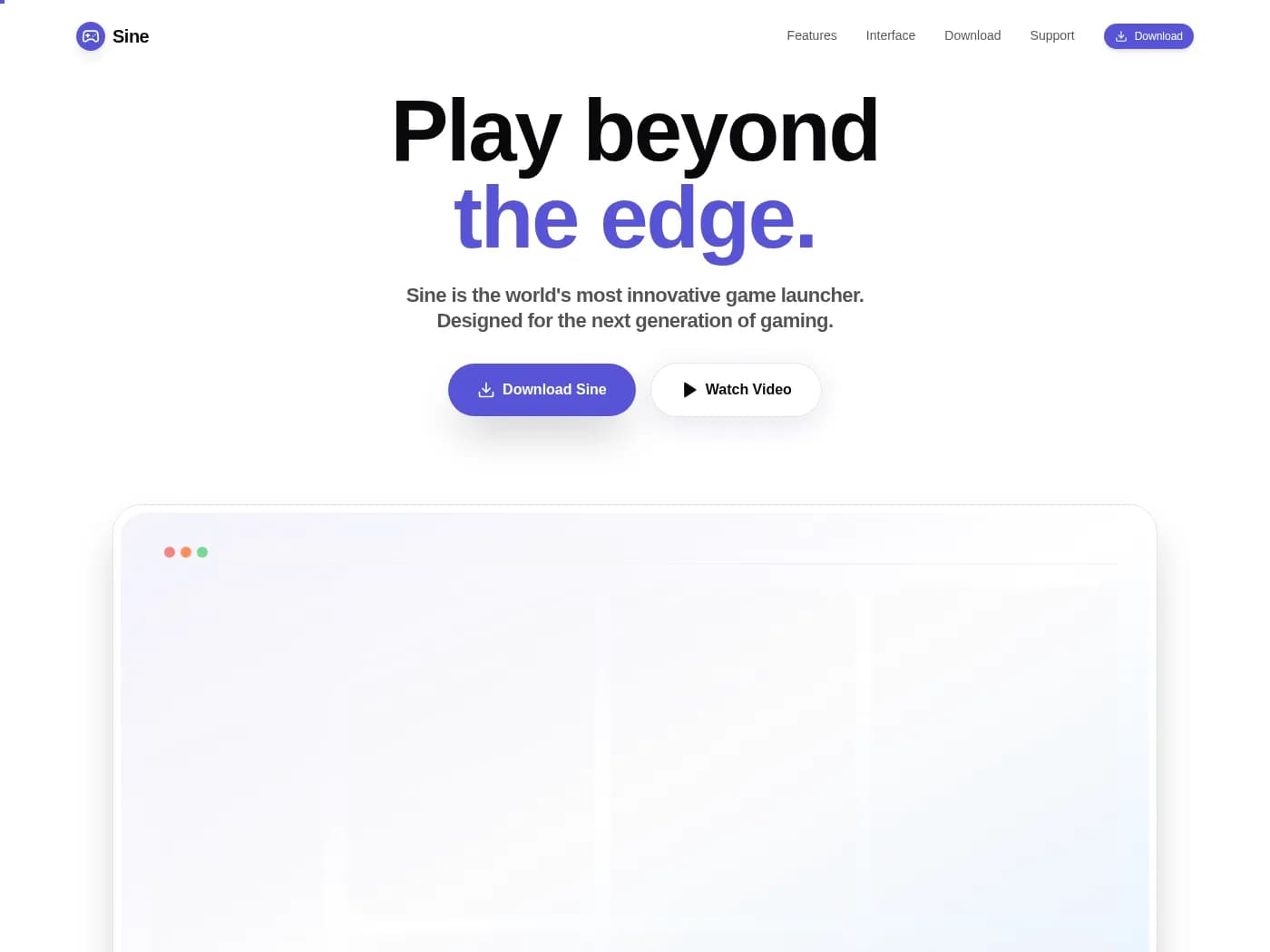 Sine Game Launcher Site